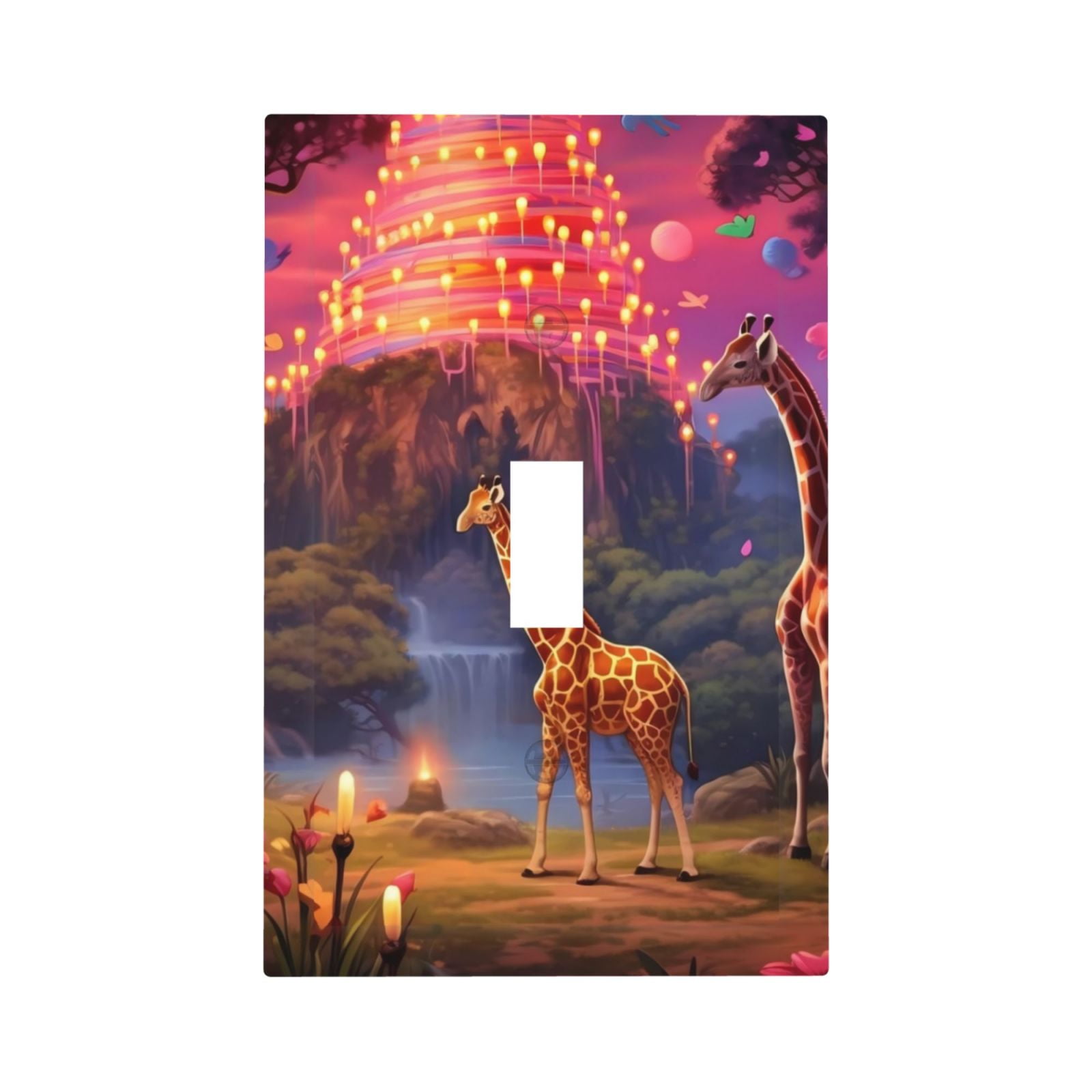 Junzan Lantern Giraffes Magical Forest for Electrical Outlet Covers, 5 ...