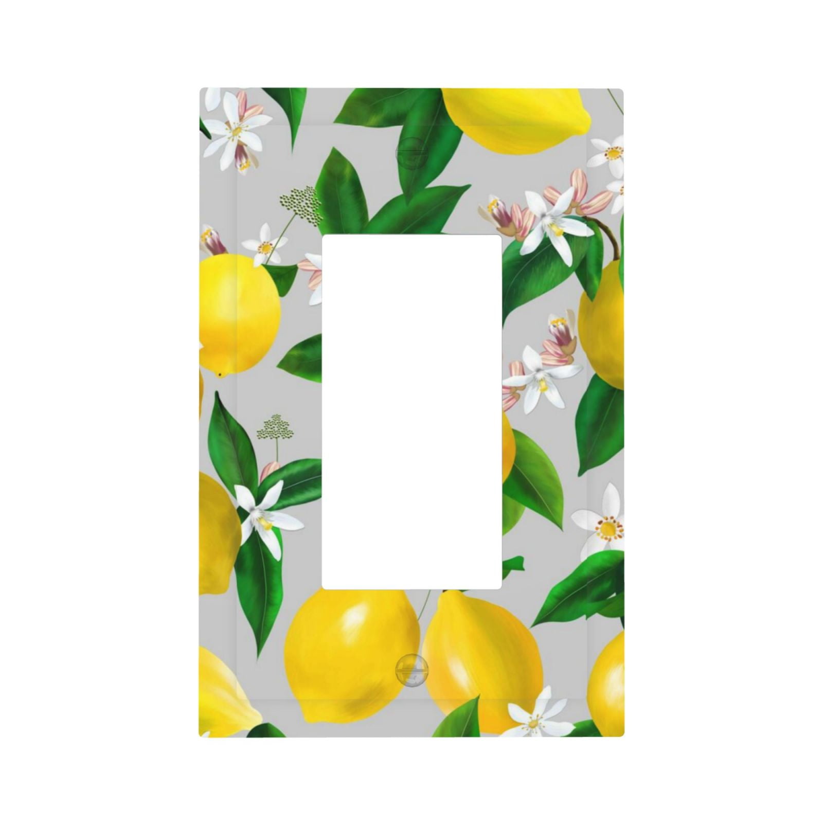Junzan Lemon Seamless Pattern Oil Painting Effect for Electrical Outlet ...