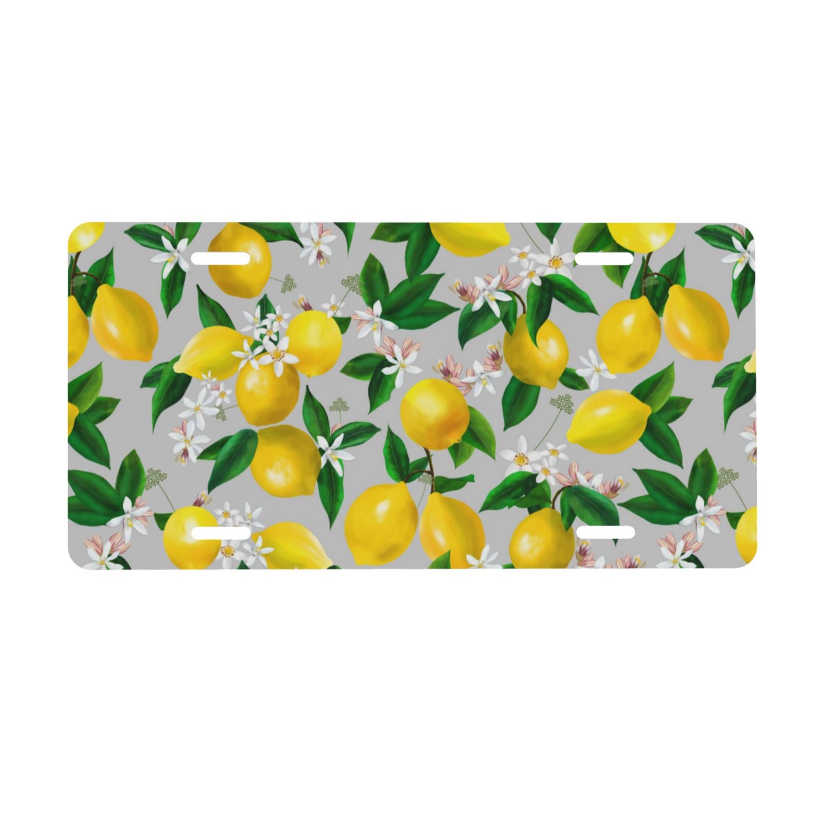 Junzan Lemon1 Front License Plate Covers Decorative Car Metal Plates ...
