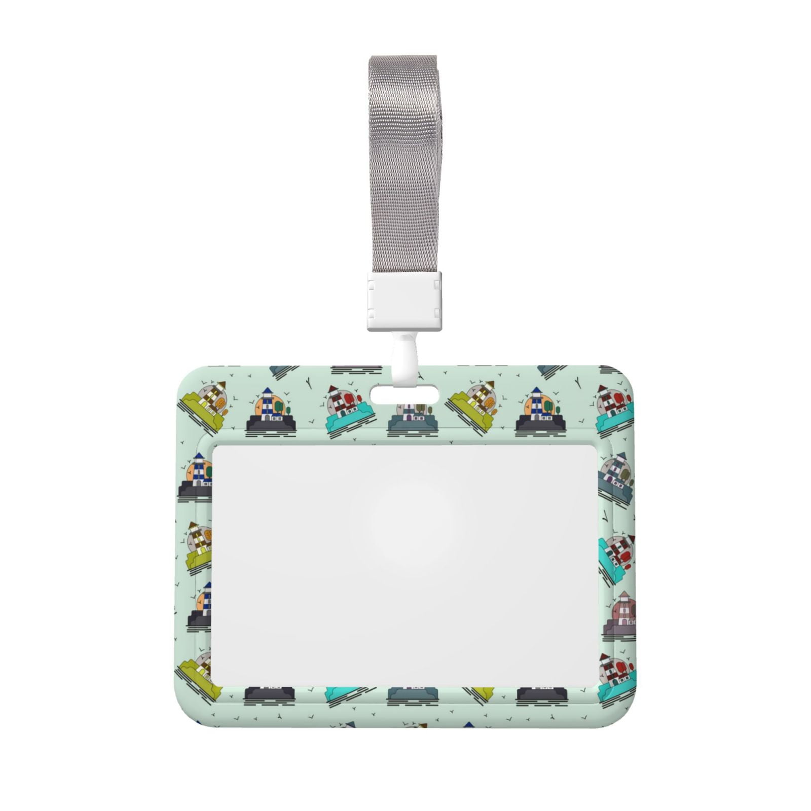 Junzan Lighthouse ID Badge Holder with Windows Key Card Work Badge ...