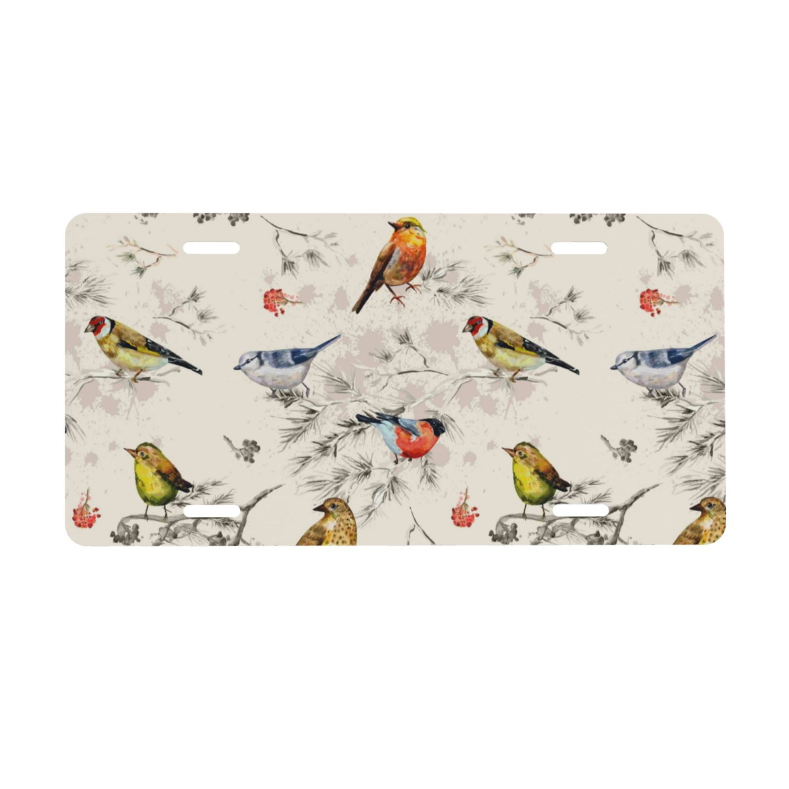 Junzan Little Birds Front License Plate Covers Decorative Car Metal ...