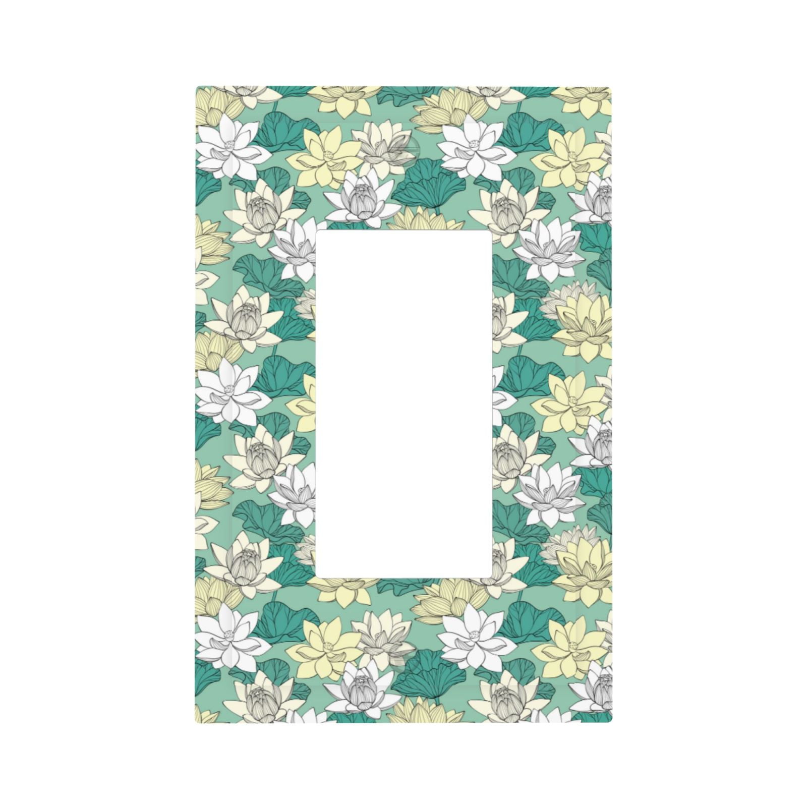 Junzan Lotus Flower1 for Electrical Outlet Covers, 5" x 3" Electric ...