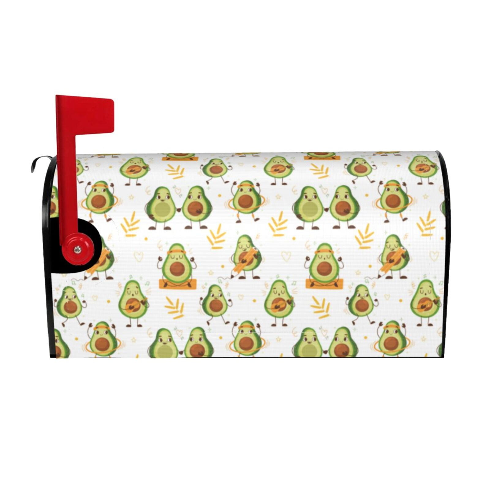 Junzan Lovely Avocado Pattern Mailbox Covers,Magnetic Mailbox Waterproof Post Box Cover Post ...