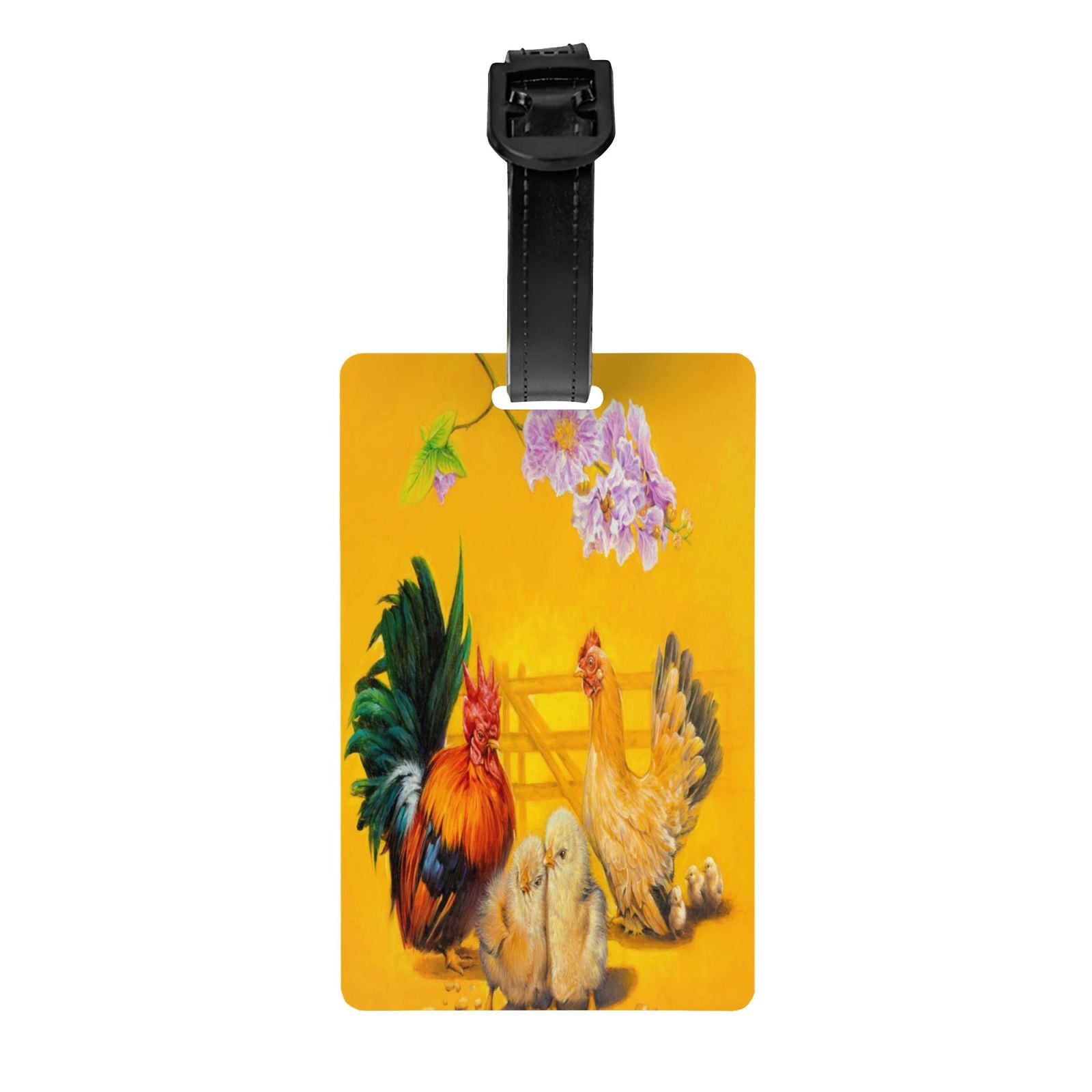 Junzan Luggage Tag For Suitcase Chicken Family Rooster Print Luggage ...