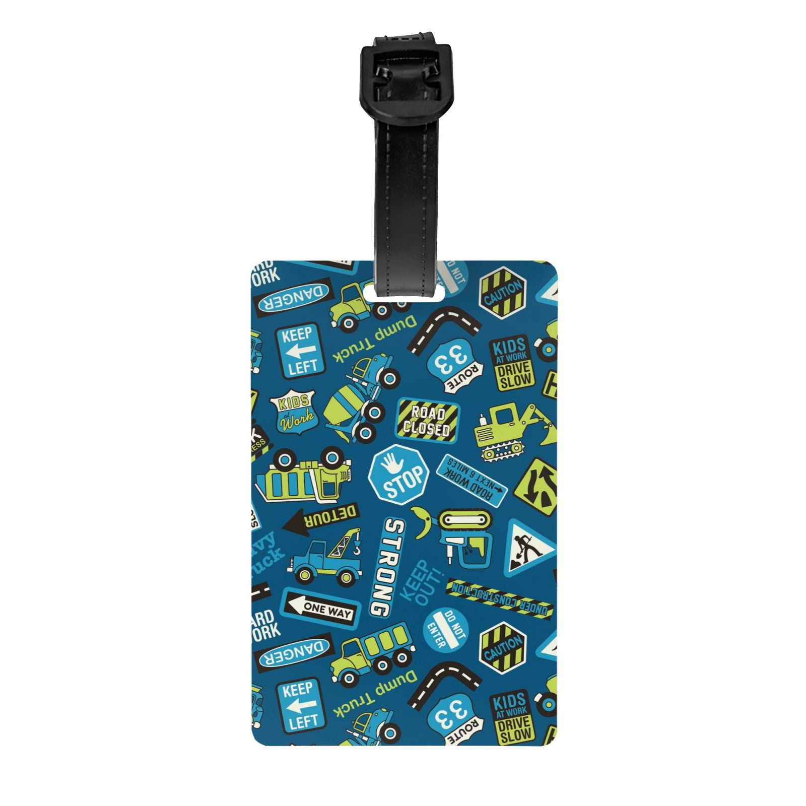 Junzan Luggage Tag For Suitcase Heavy Equipment Machinery Print Luggage ...