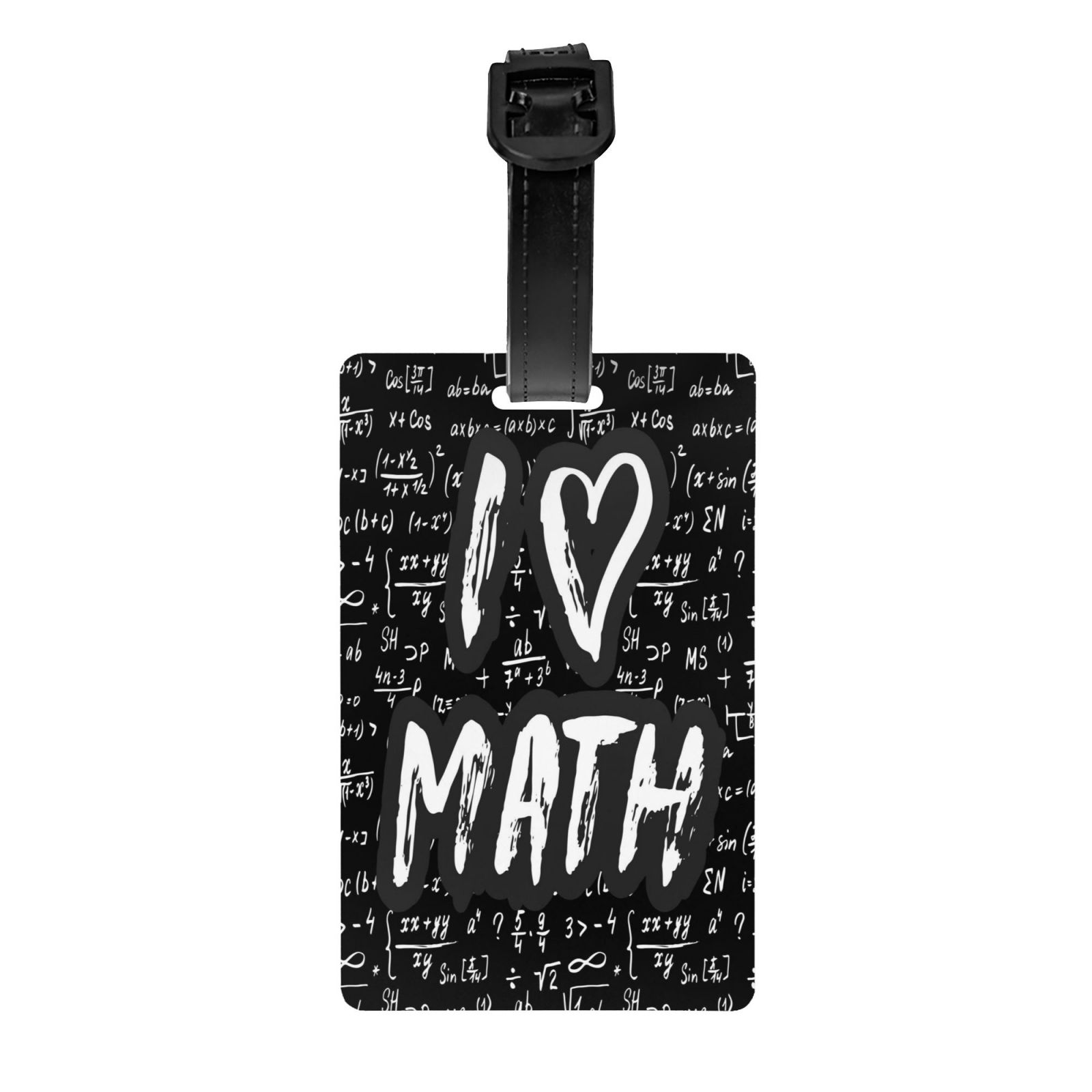 Junzan Luggage Tag For Suitcase I Love Math Print Luggage Tag With Id ...