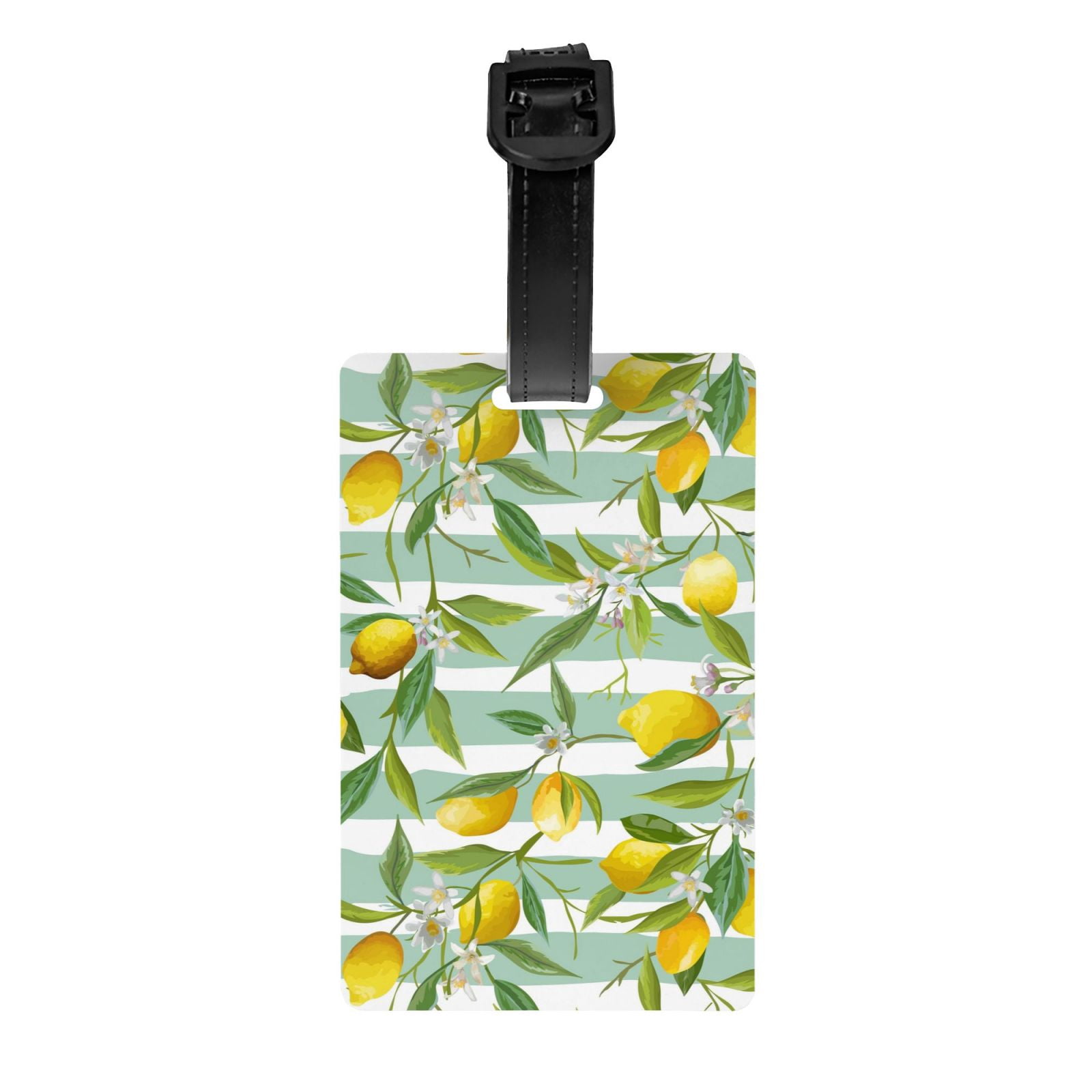 Junzan Luggage Tag For Suitcase Lemon Print Luggage Tag With Id Privacy ...