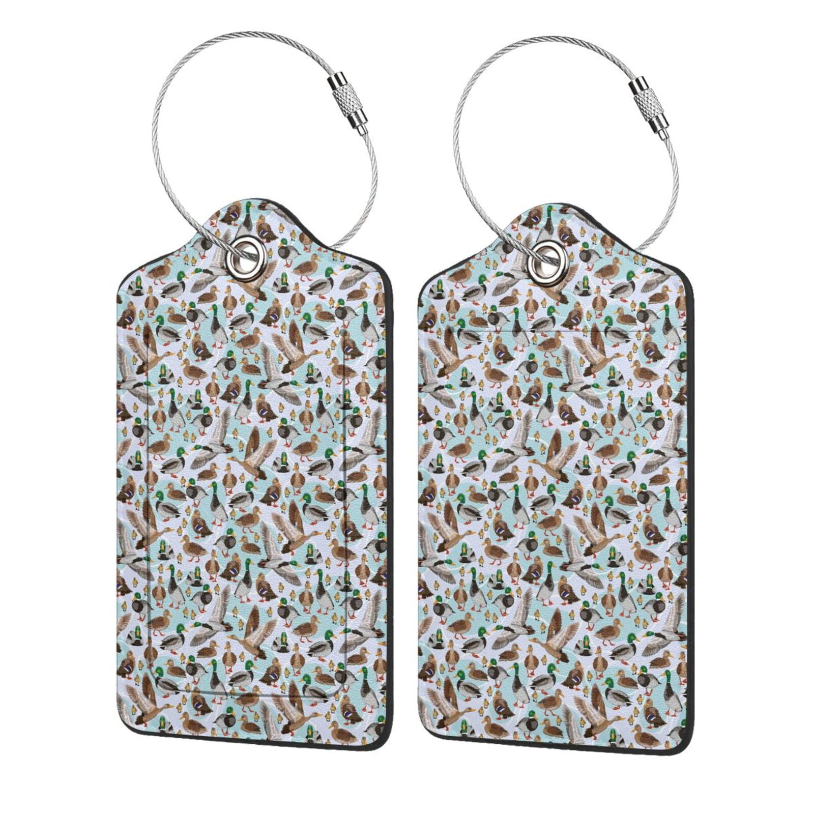 Junzan Mallard Ducks Wild Birds1 for Luggage Tags,Leather Luggage Tags ...