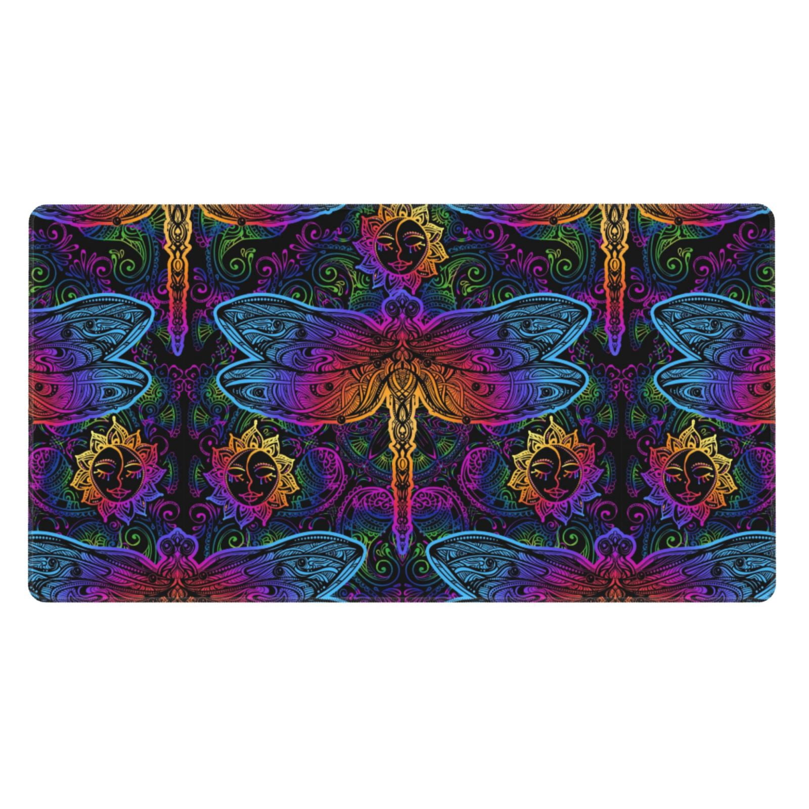 Junzan Mandalas Dragonfly Extra Large Mouse Pad For Boys Girl Men Women ...