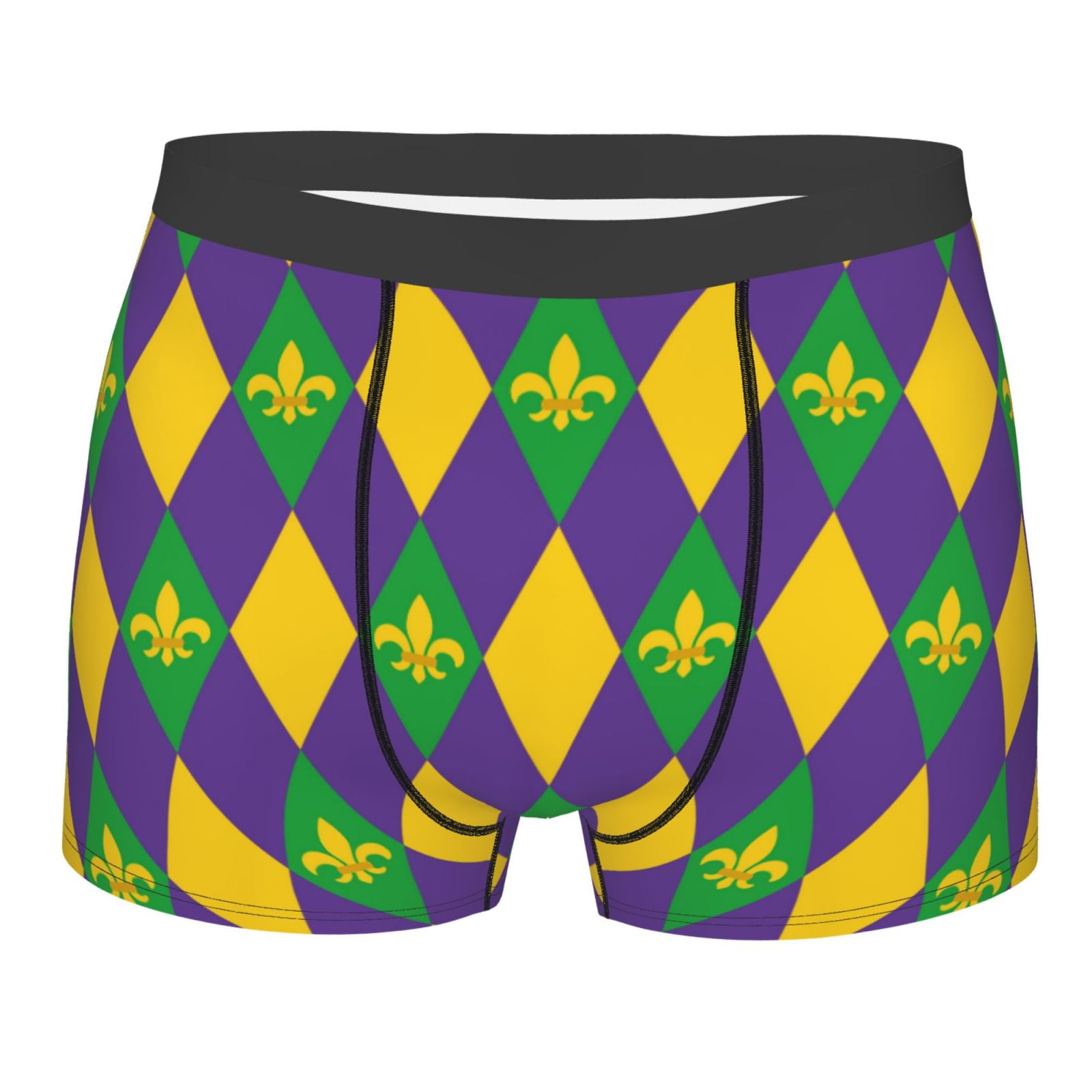Junzan Mardi Gras Mens Underwear Boxer Briefs For Men’s - Medium ...