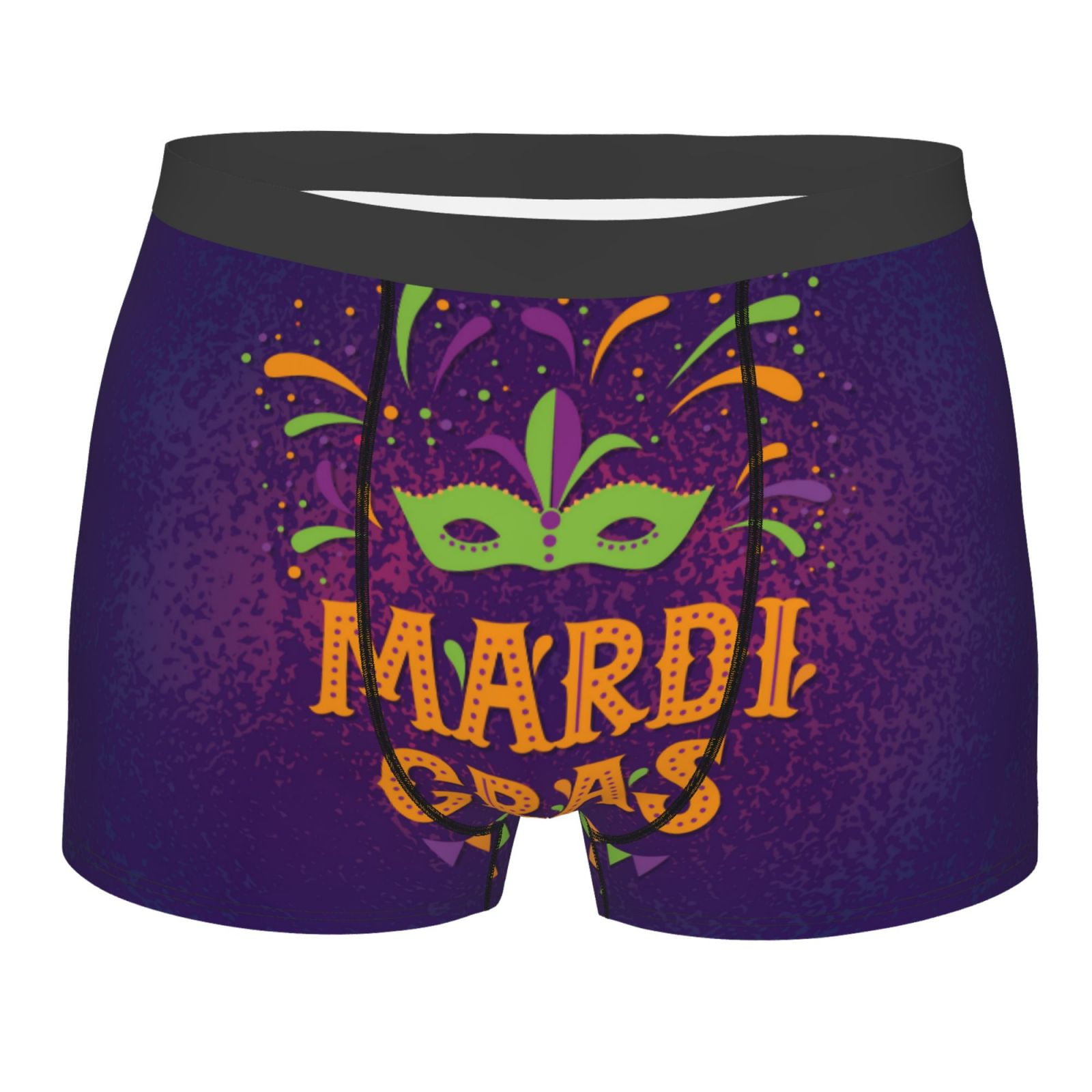 Junzan Mardi Gras2 Mens Underwear Boxer Briefs For Men’s - Large ...