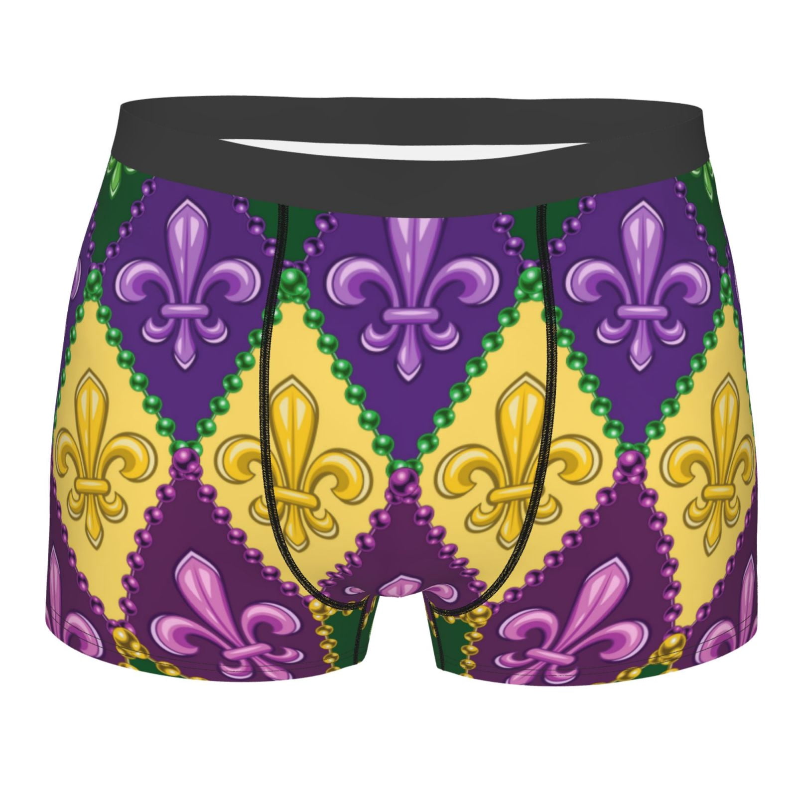 Junzan Mardi Gras4 Mens Underwear Boxer Briefs For Men’s - Medium ...