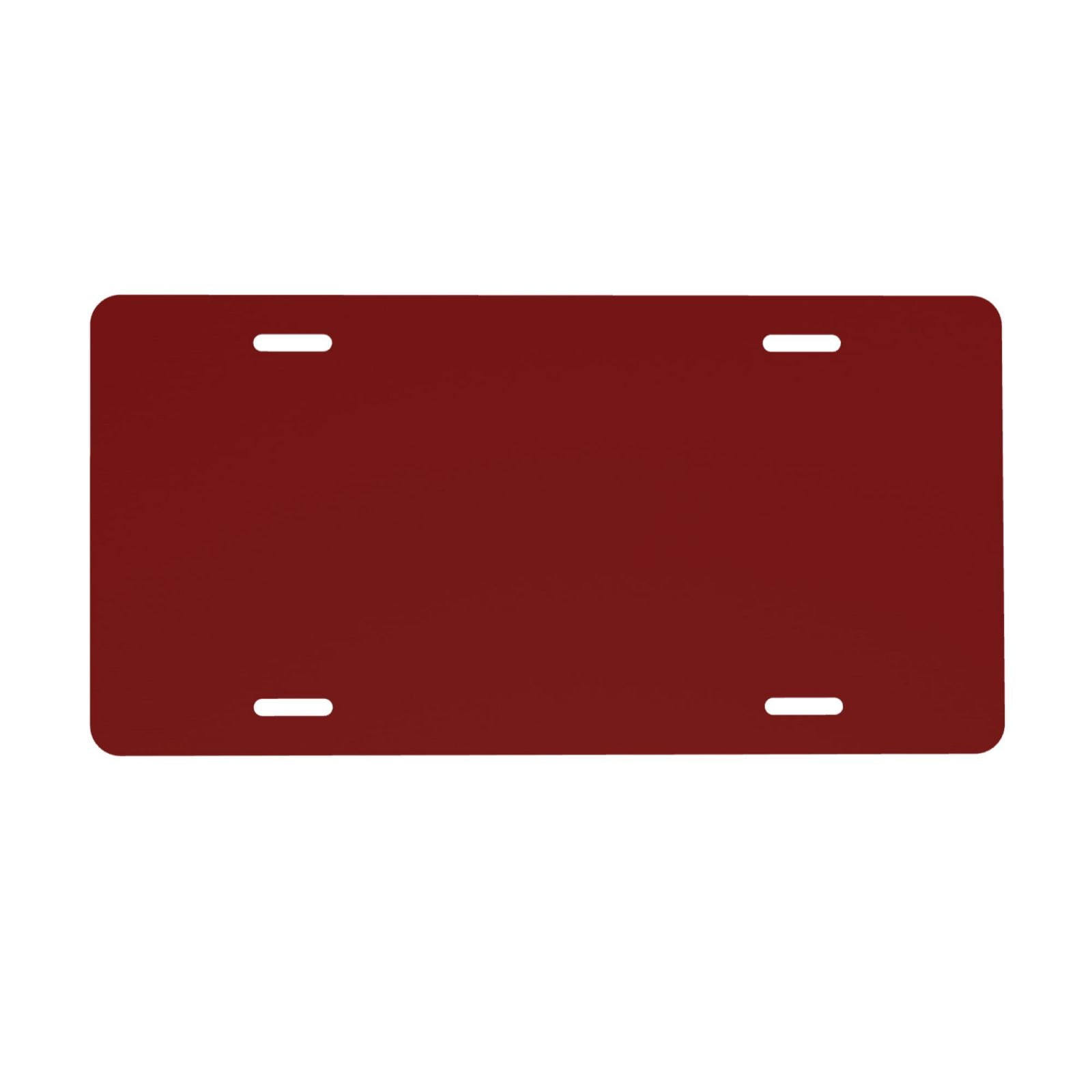 Junzan Maroon Front License Plate Covers Decorative Car Metal Plates ...