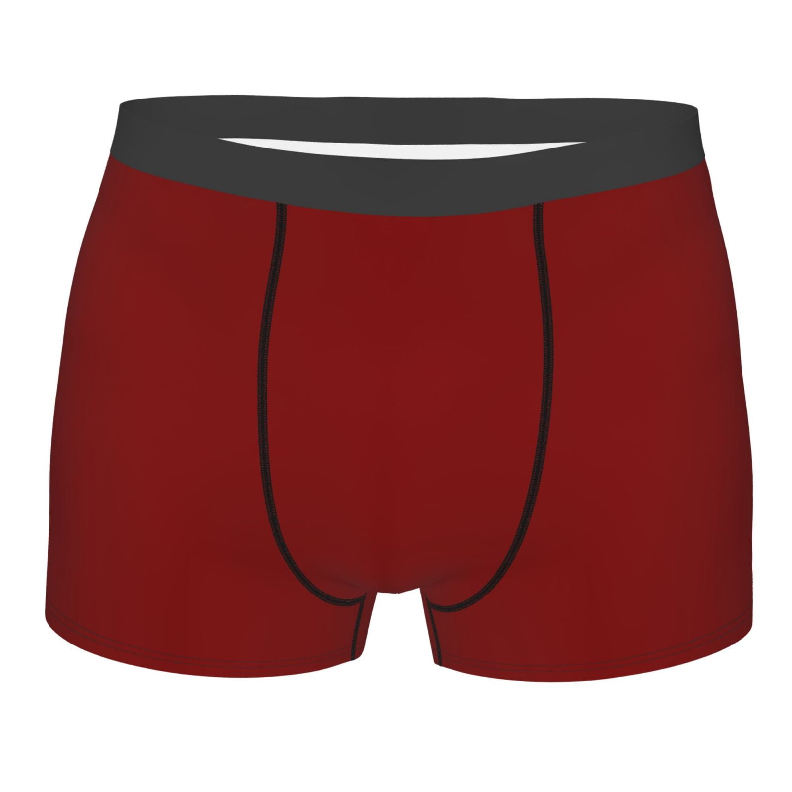 Junzan Maroon Mens Underwear Boxer Briefs For Men’s - Large - Walmart.com