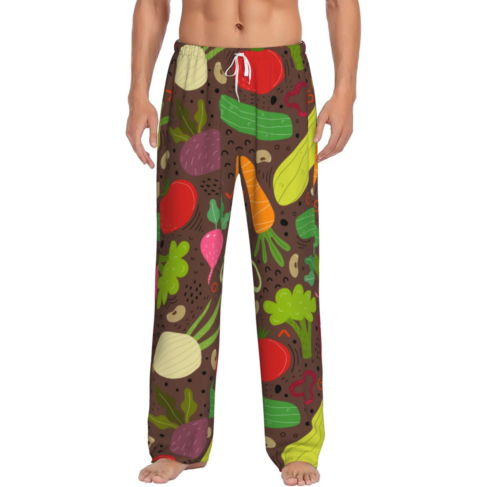 Junzan Men'S Pajama Pants Cartoon Vegetables Sleepwear Pants Pj Bottoms ...