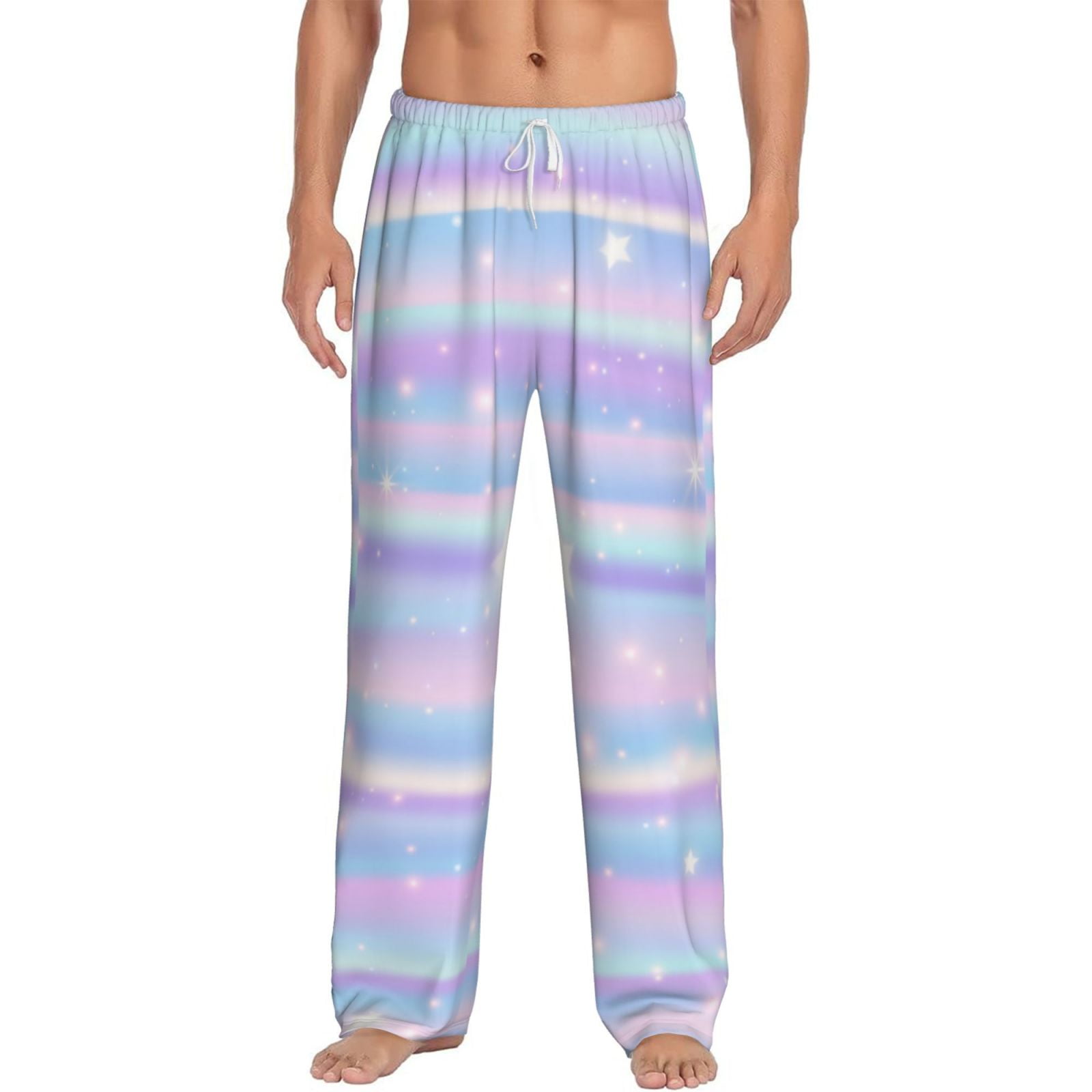 Junzan Men'S Pajama Pants Striped Gradient Sleepwear Pants Pj Bottoms ...