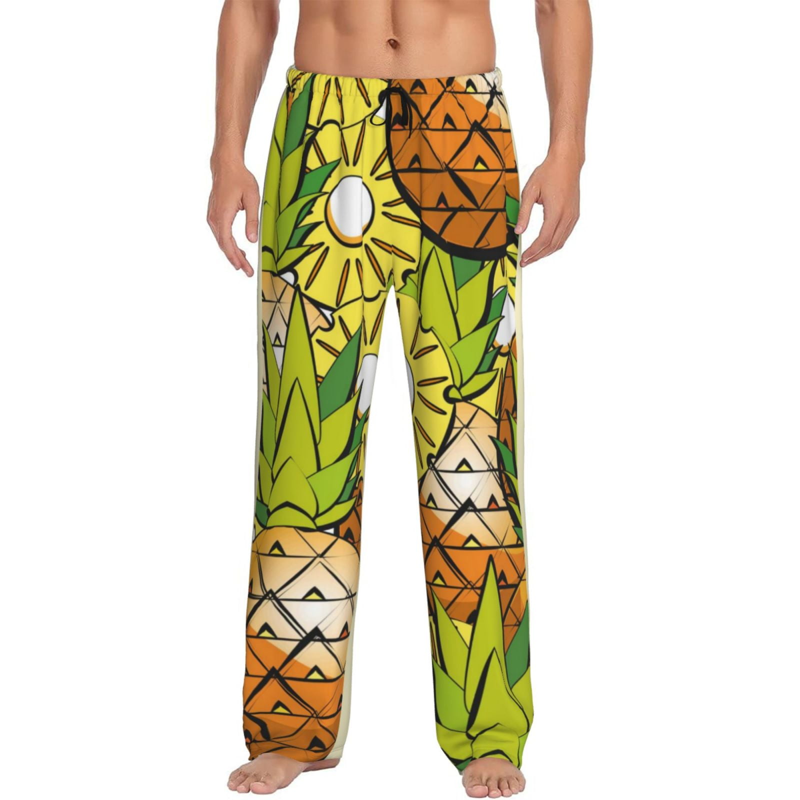 Junzan Men'S Pajama Pants Tropical Summer Fruit Sleepwear Pants Pj ...
