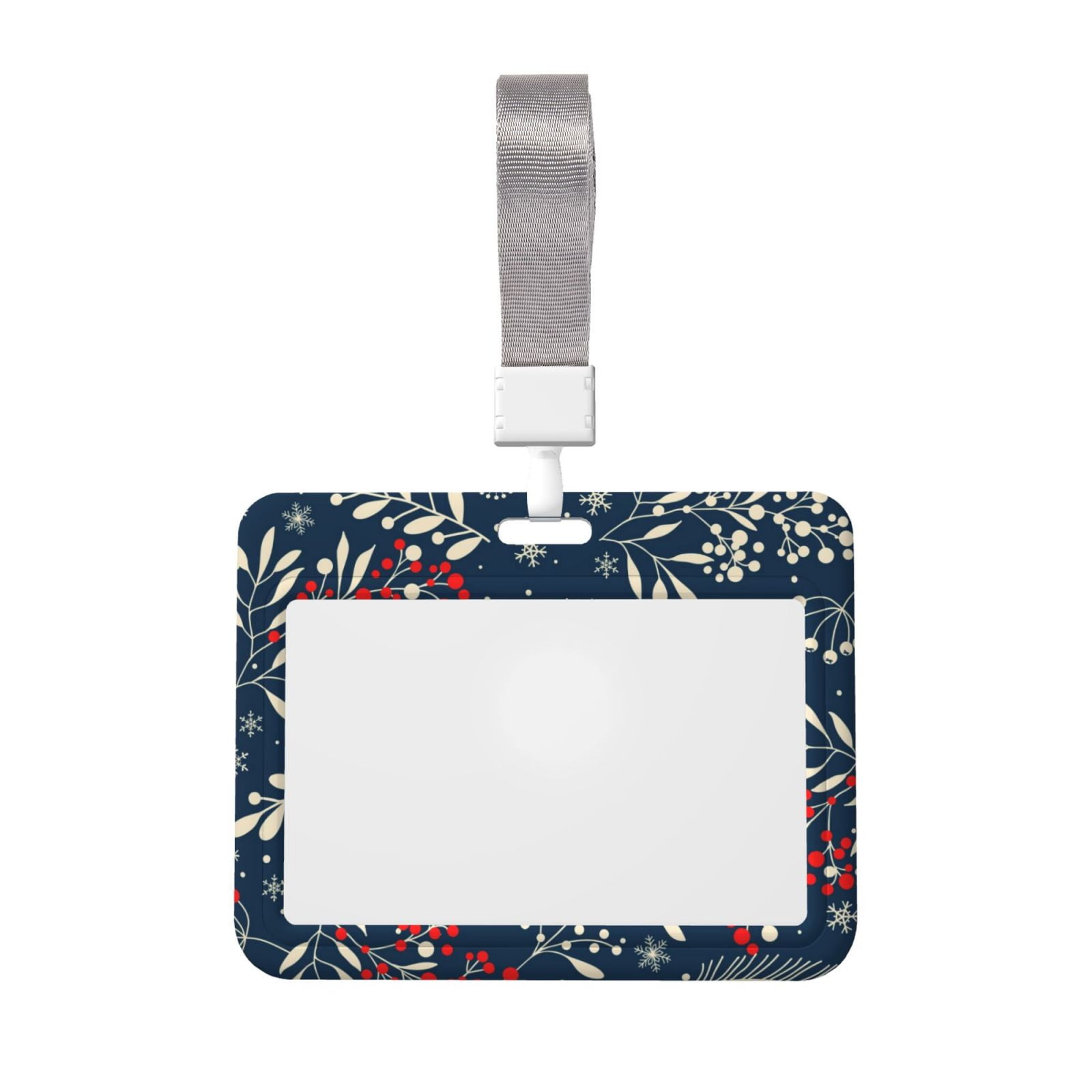 Junzan Merry Christmas Id Badge Holder With Windows Key Card Work Badge ...