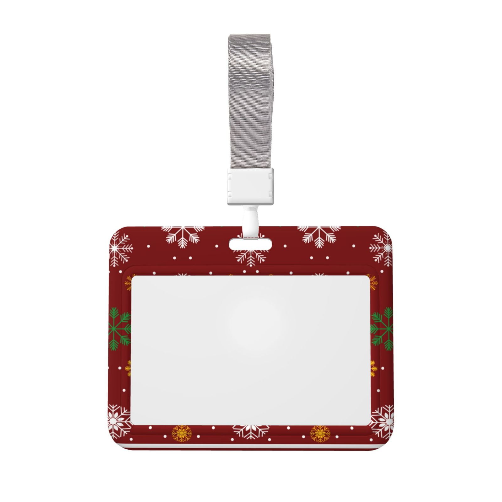 Junzan Merry Christmas Id Badge Holder With Windows Key Card Work Badge ...