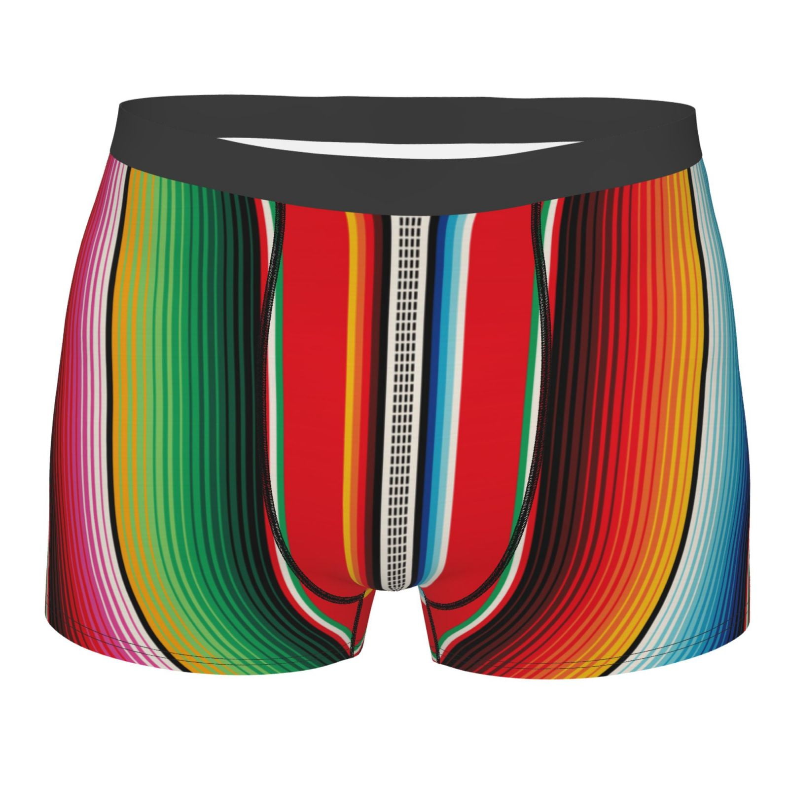 Junzan Mexican Serape Blanket Stripes Mens Underwear Boxer Briefs For ...