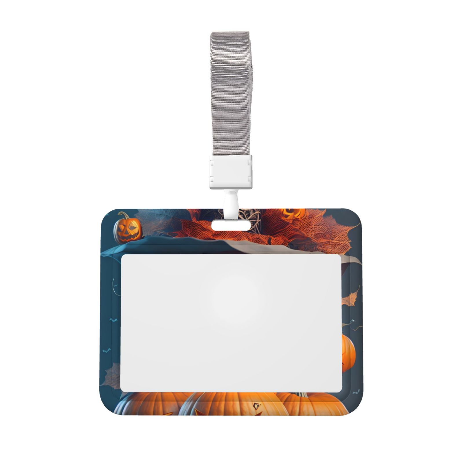 Junzan Modern Style Pumpkin Witch ID Badge Holder with Windows Key Card ...