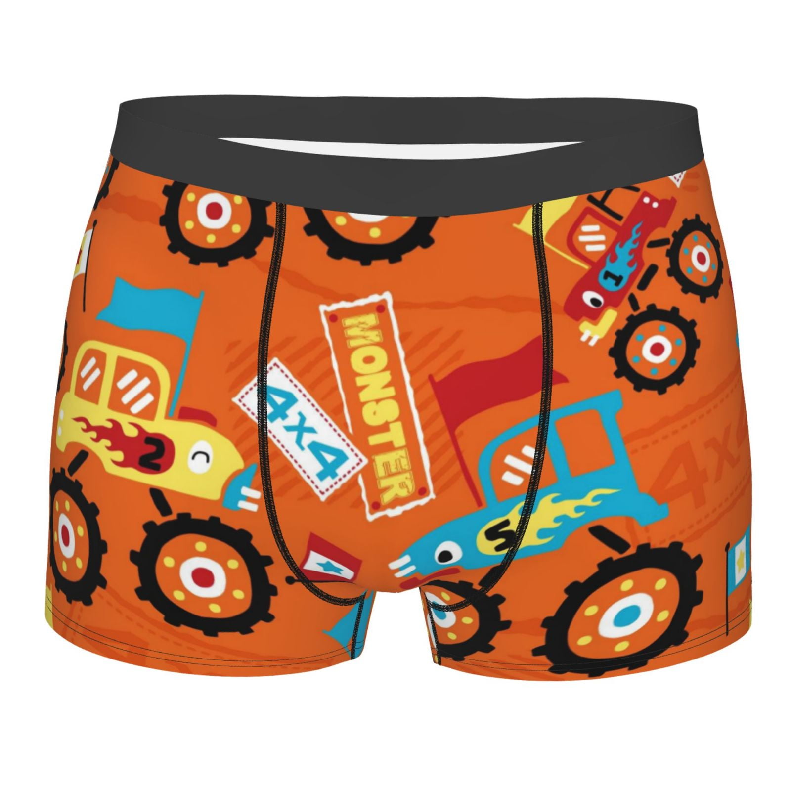 Junzan Monster Truck Mens Underwear Boxer Briefs For Men’s - X-Large ...