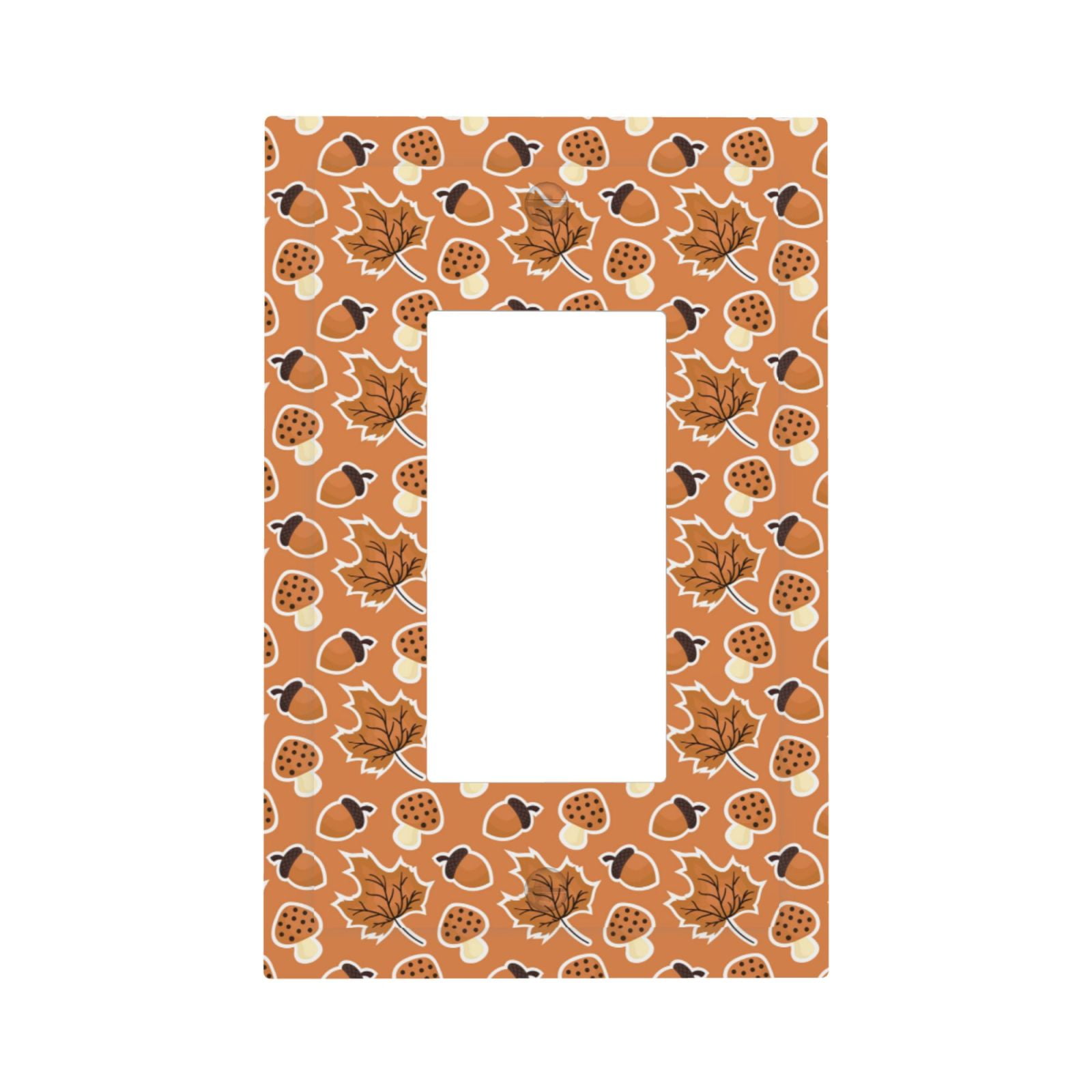 Junzan Mushroom maple nuts for Electrical Outlet Covers, 5" x 3 ...