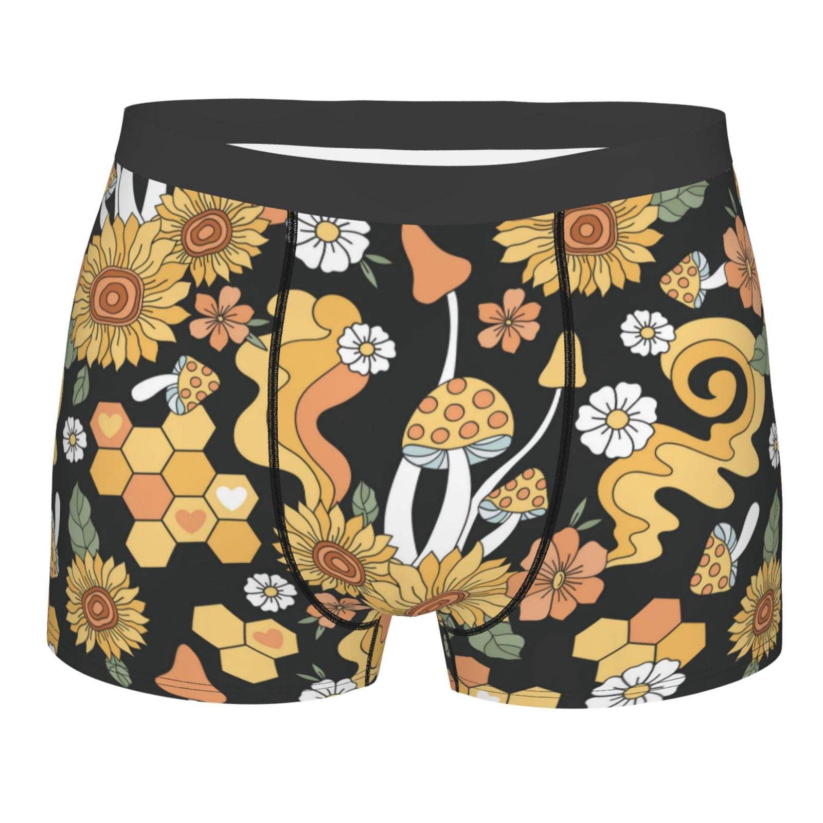 Junzan Mushrooms Honeycomb Mens Underwear Boxer Briefs For Men’s - Xx ...