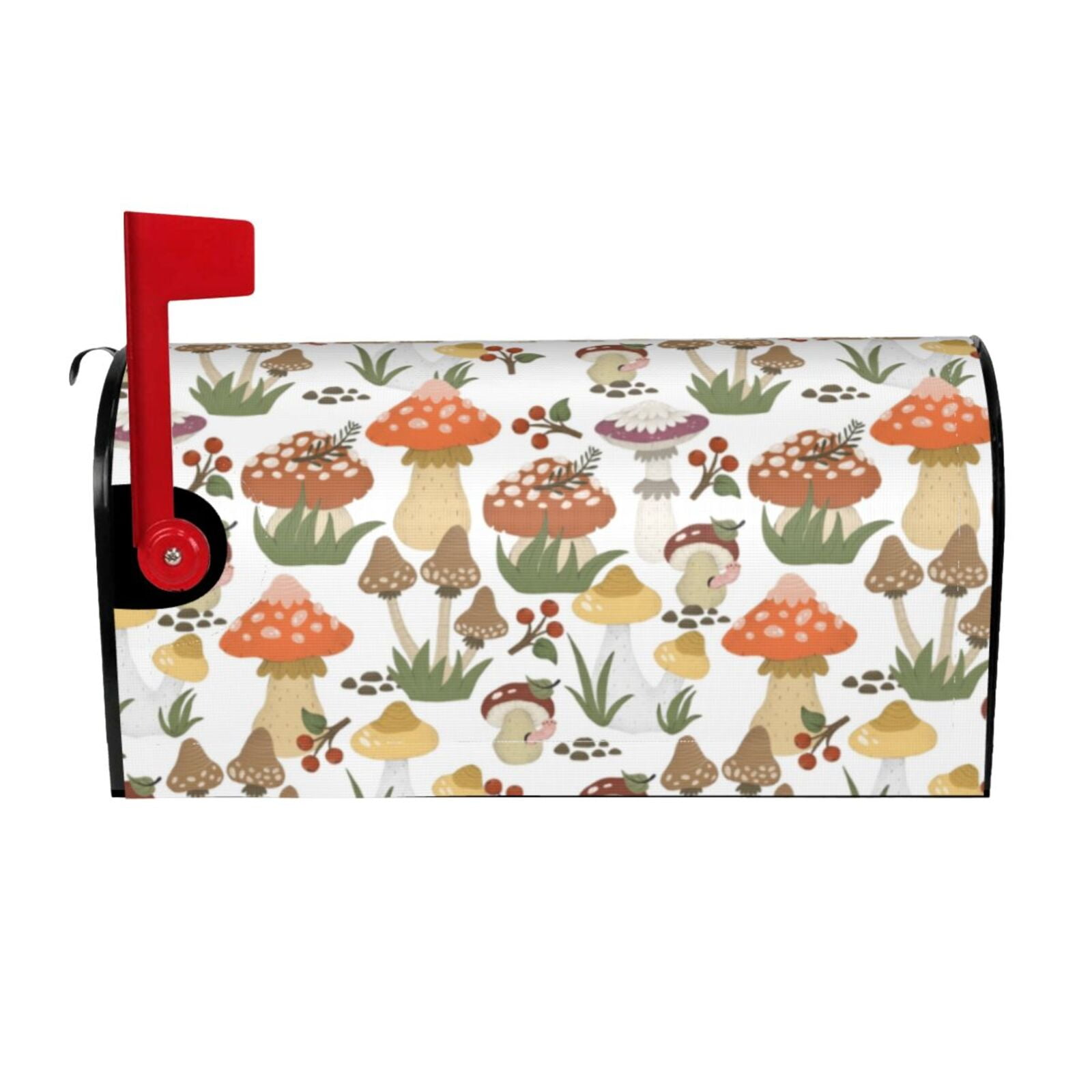 Junzan Mushrooms Pattern Mailbox Covers,Magnetic Mailbox Waterproof ...
