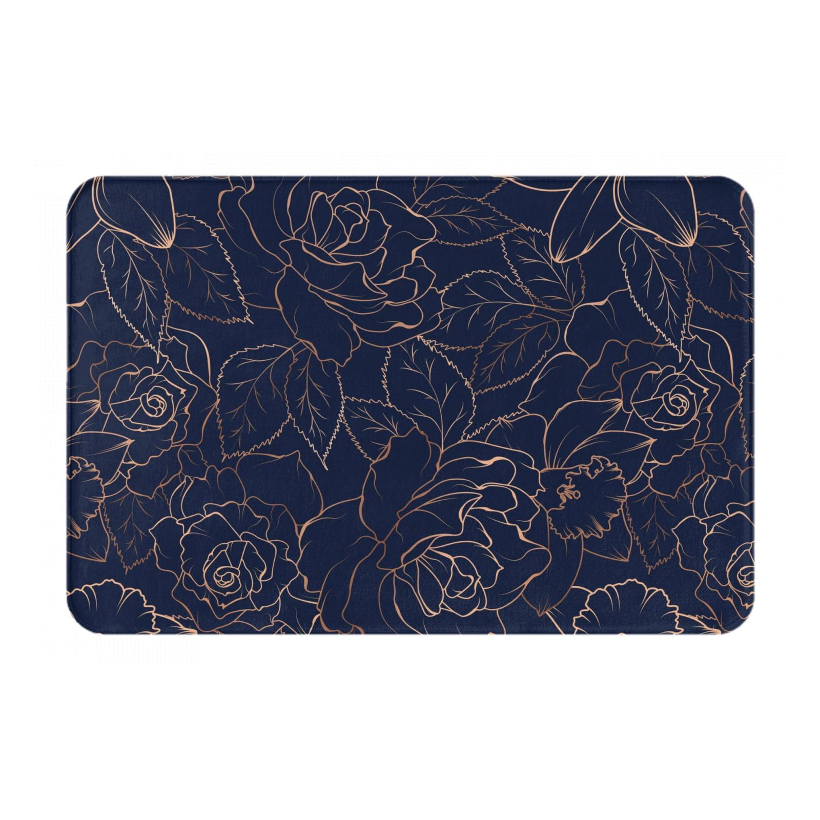 Junzan Navy Dark Blue Custom Funny Welcome Doormat Personalized Door ...