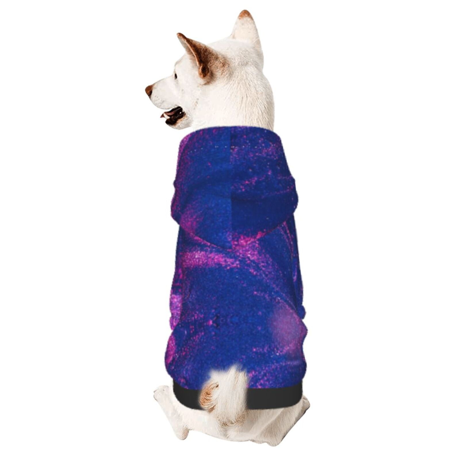 Junzan Neon Gradient Blue Dog Hoodie Puppy Sweater Sweatshirt,Cold ...