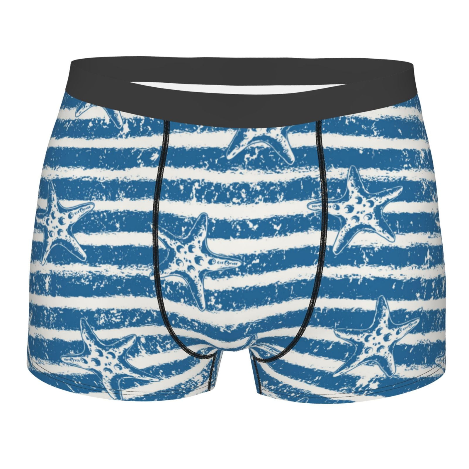 Junzan Ocean On Striped Mens Underwear Boxer Briefs For Men’s - Large ...