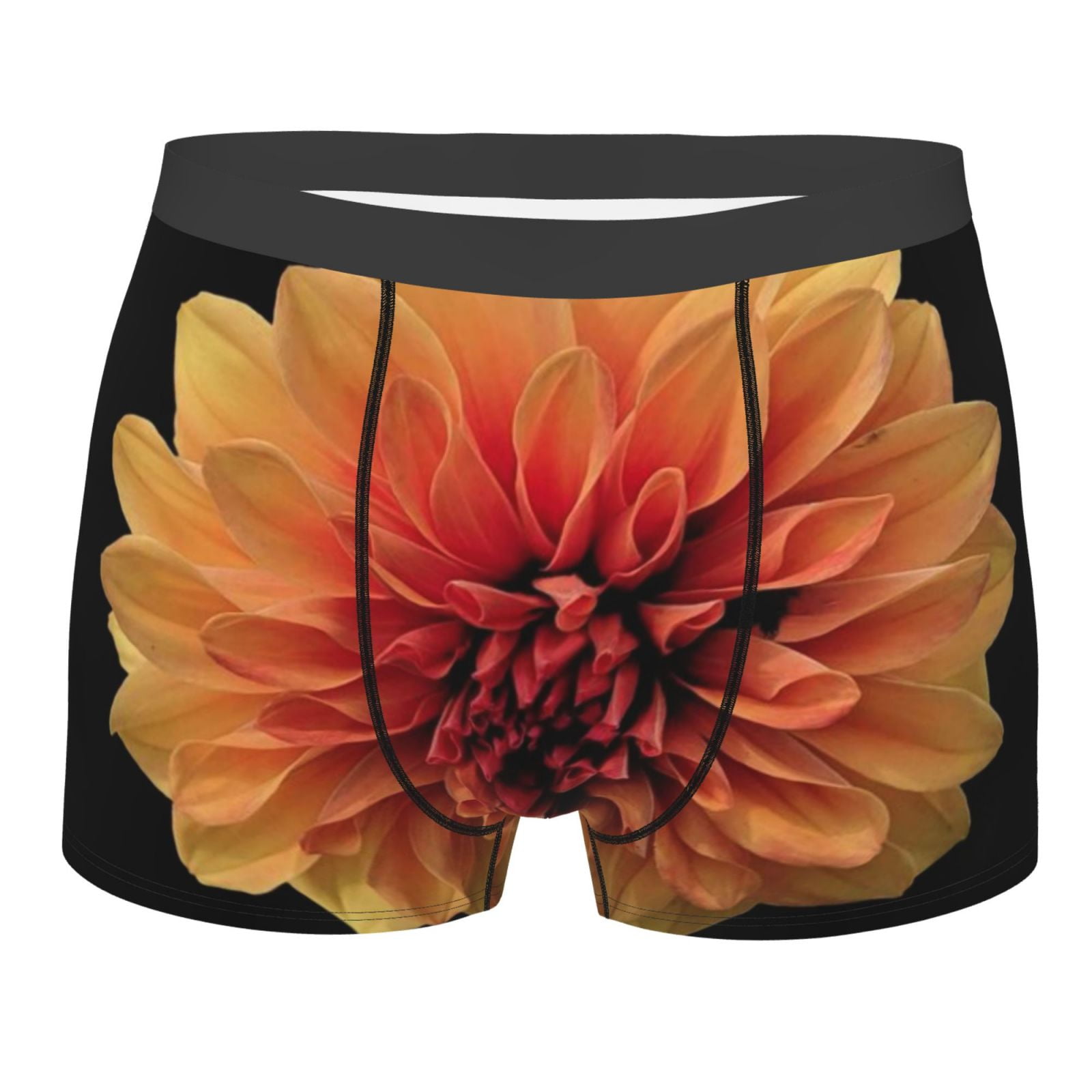 Junzan Orange Dalia Mens Underwear Boxer Briefs For Men’s - Large ...