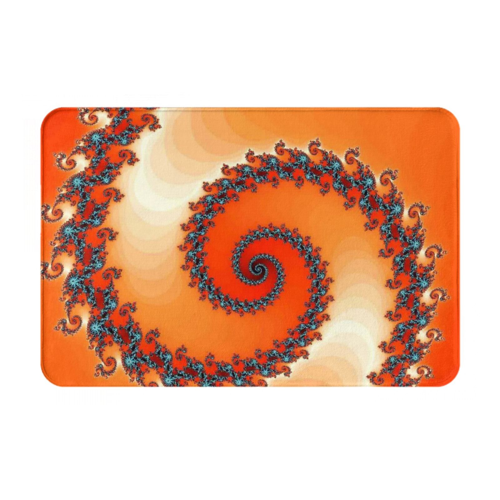 Junzan Orange Rotating Custom Funny Welcome Doormat Personalized Door ...