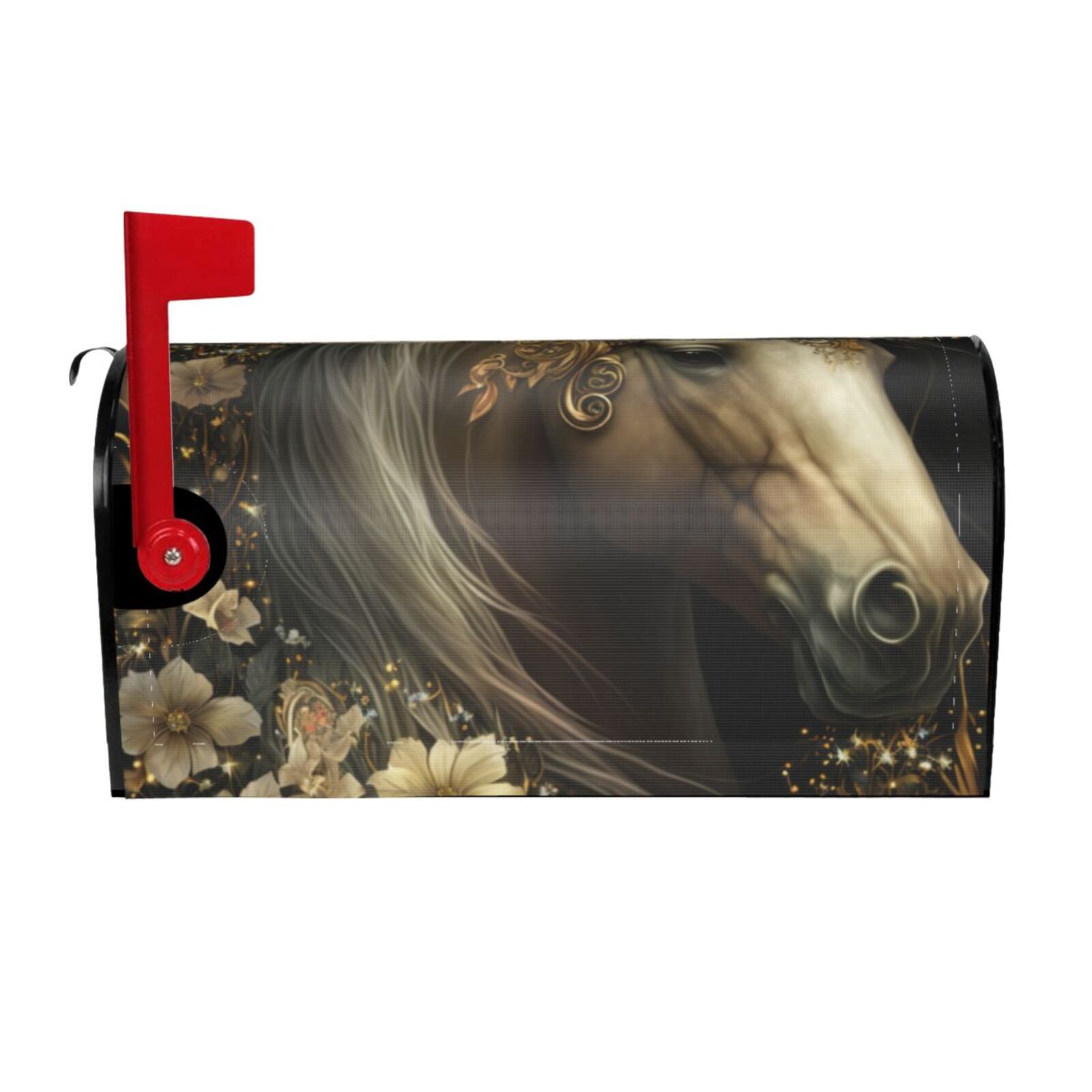 Junzan Palatial Gold Pattern Horse Pattern Mailbox Covers,Magnetic ...