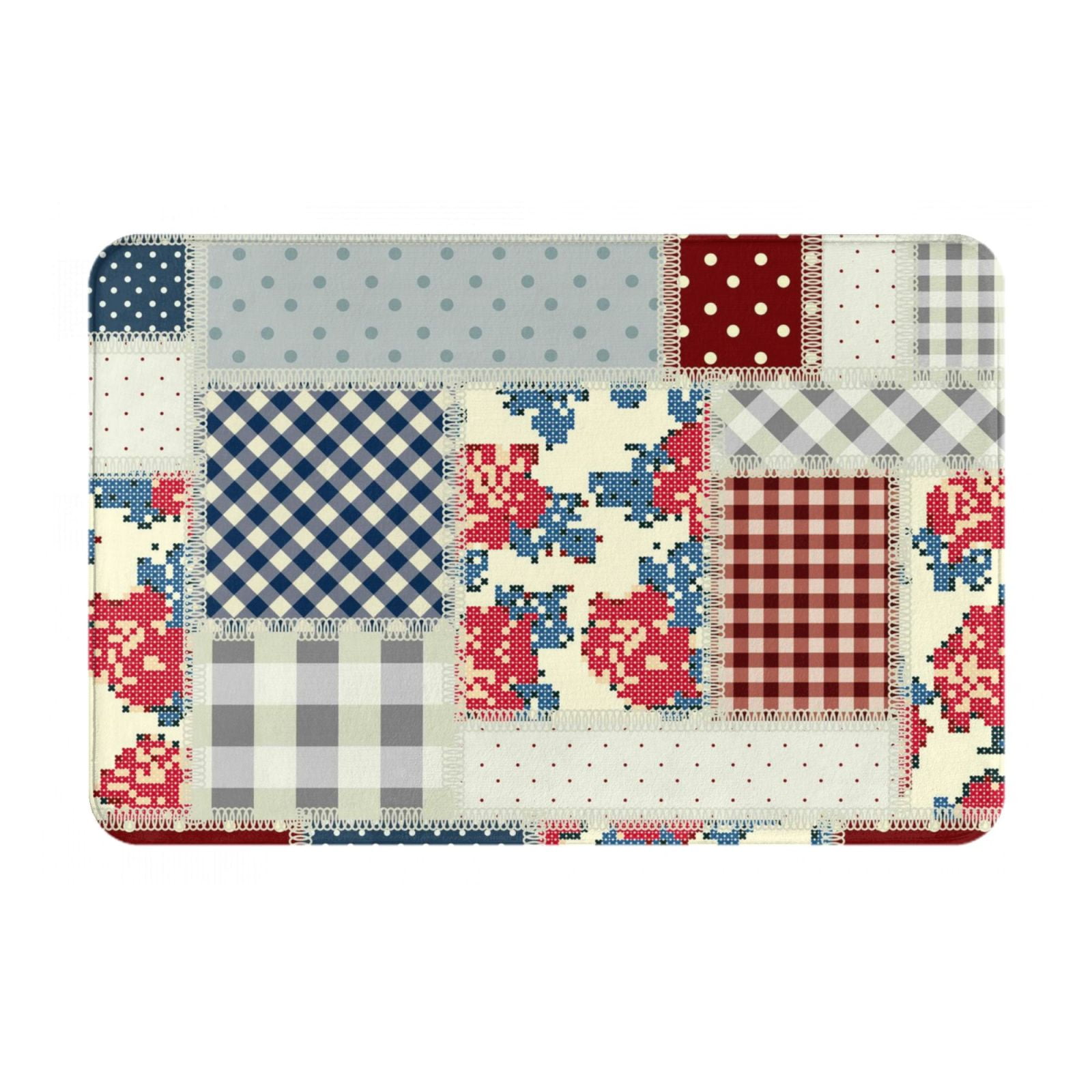 Junzan Patchwork In Country Style Custom Funny Welcome Doormat ...