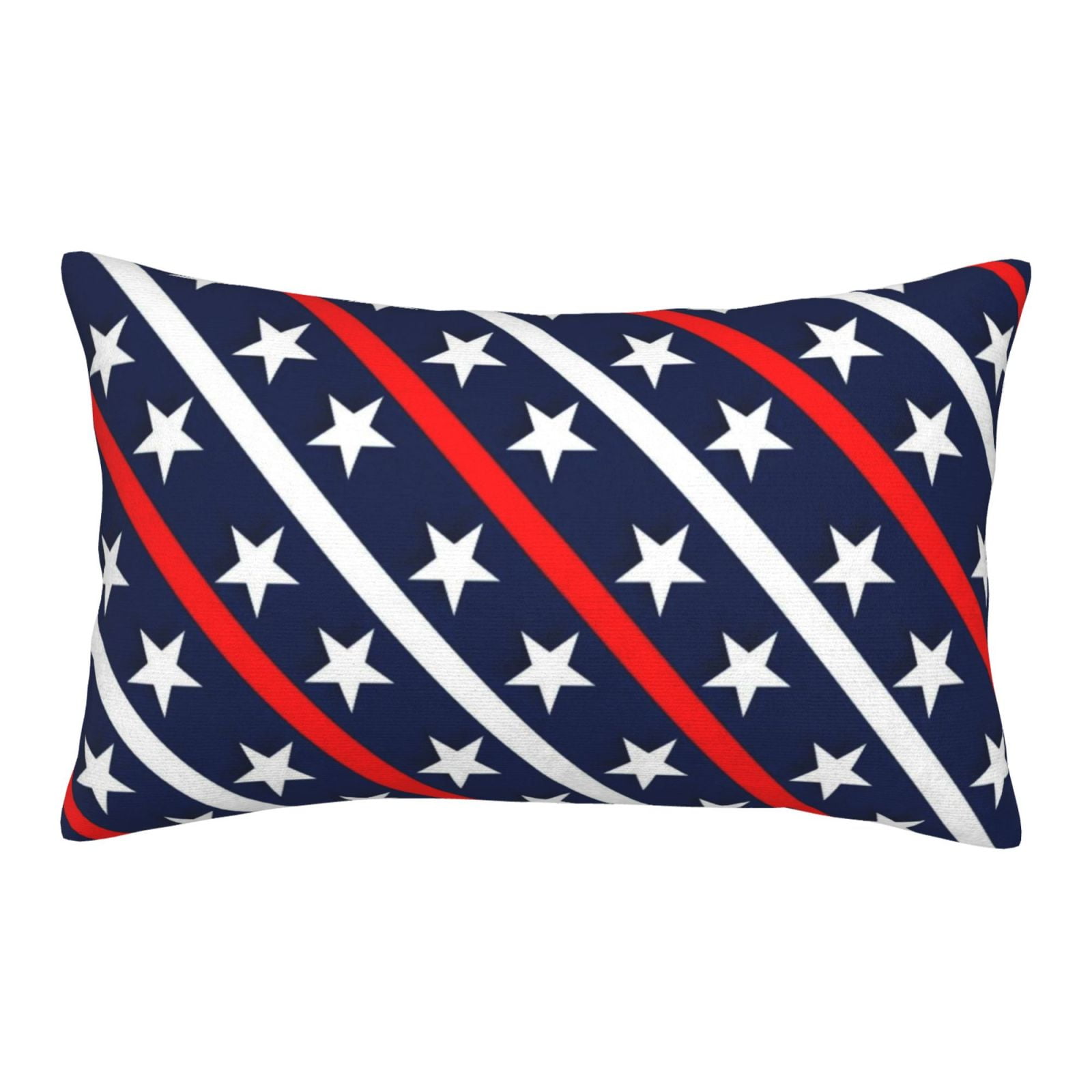 Junzan Patriotic Star Pattern Pillow Cases Standard Size, with Envelope ...