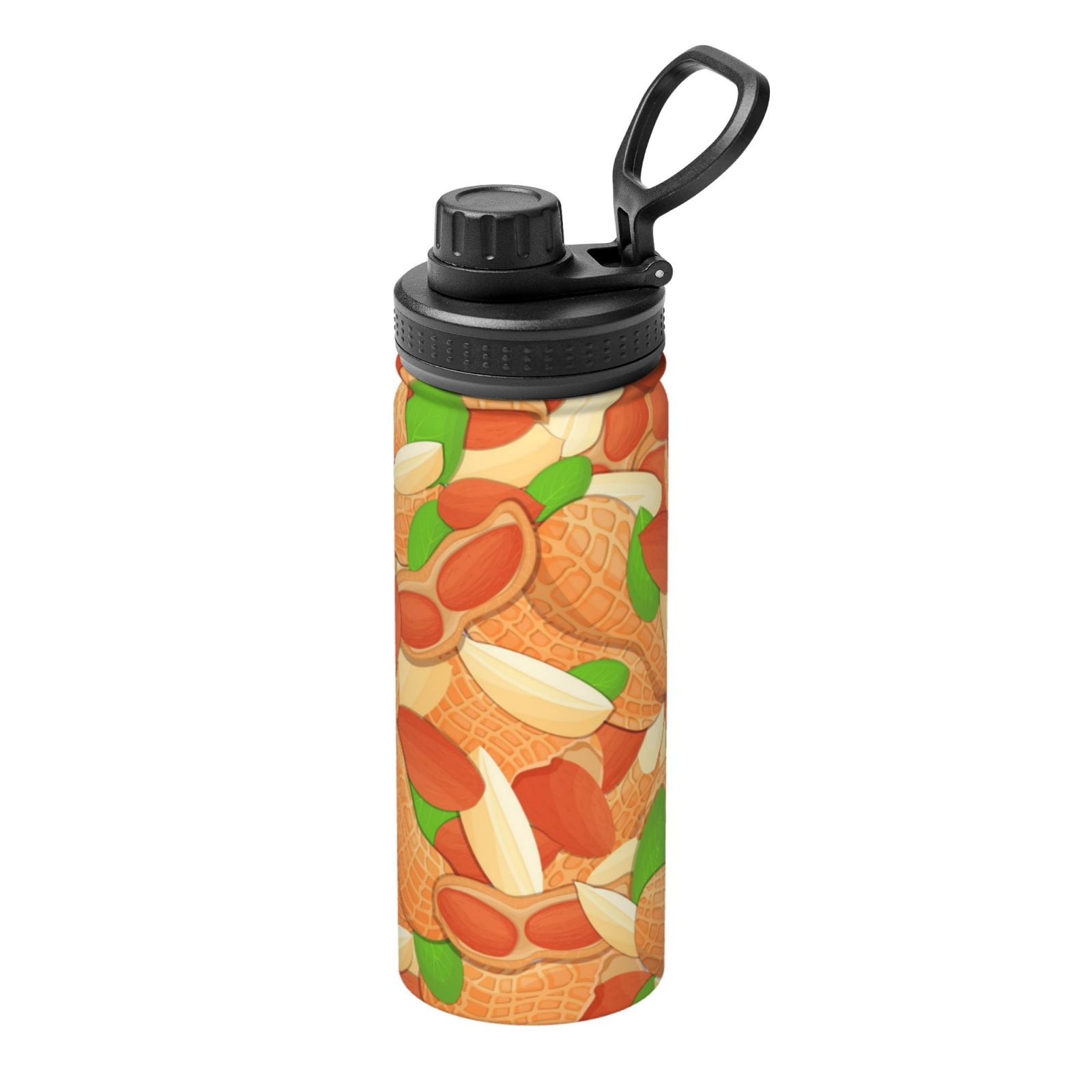 Junzan Peanuts1 Pattern 18OZ Stainless Steel Sports Water Cup Flask ...