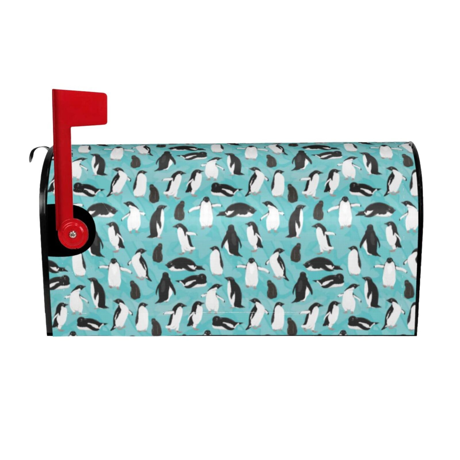 Junzan Penguins Pattern Mailbox Covers,Magnetic Mailbox Waterproof Post ...