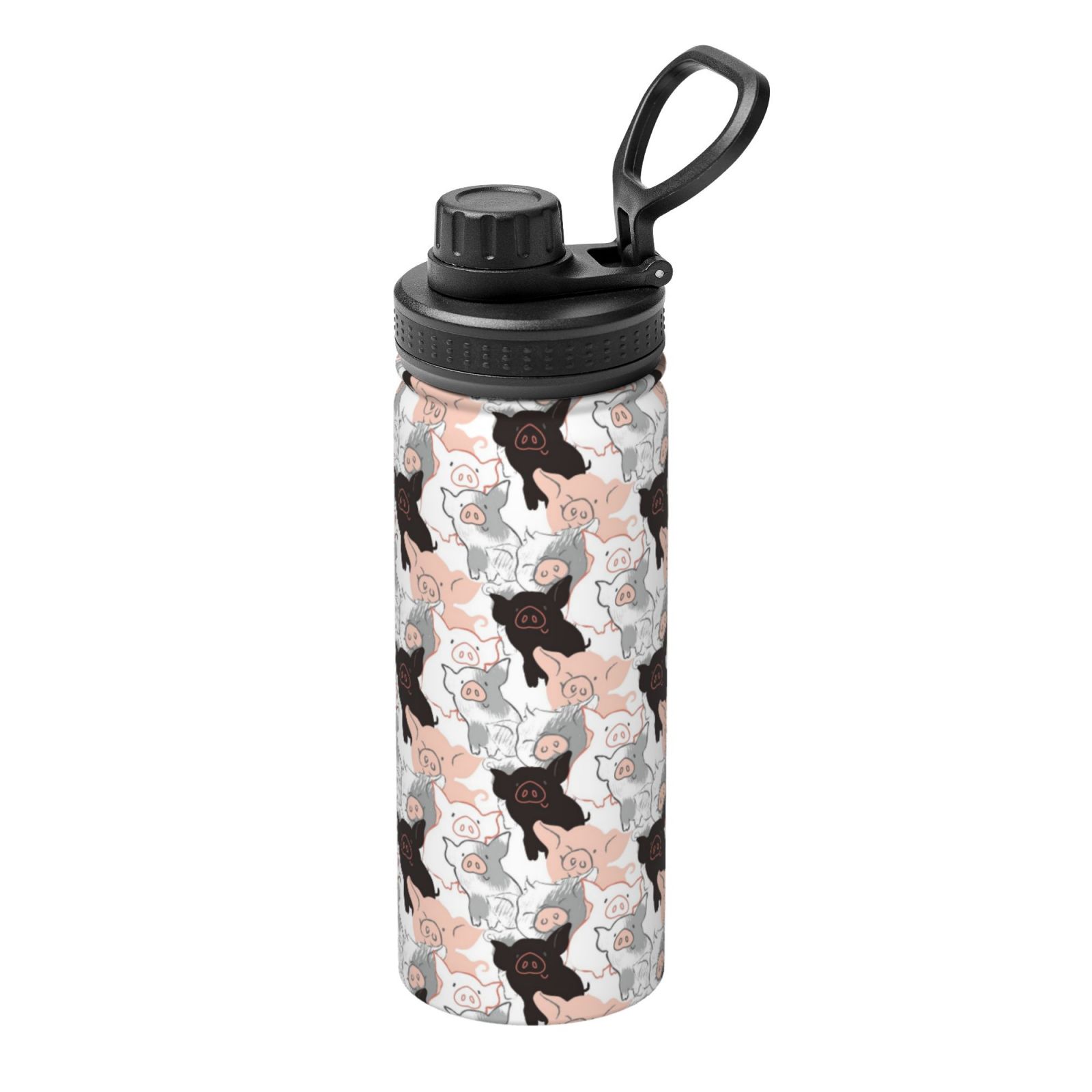 Junzan Pigs Pattern 18OZ Stainless Steel Sports Water Cup Flask ...