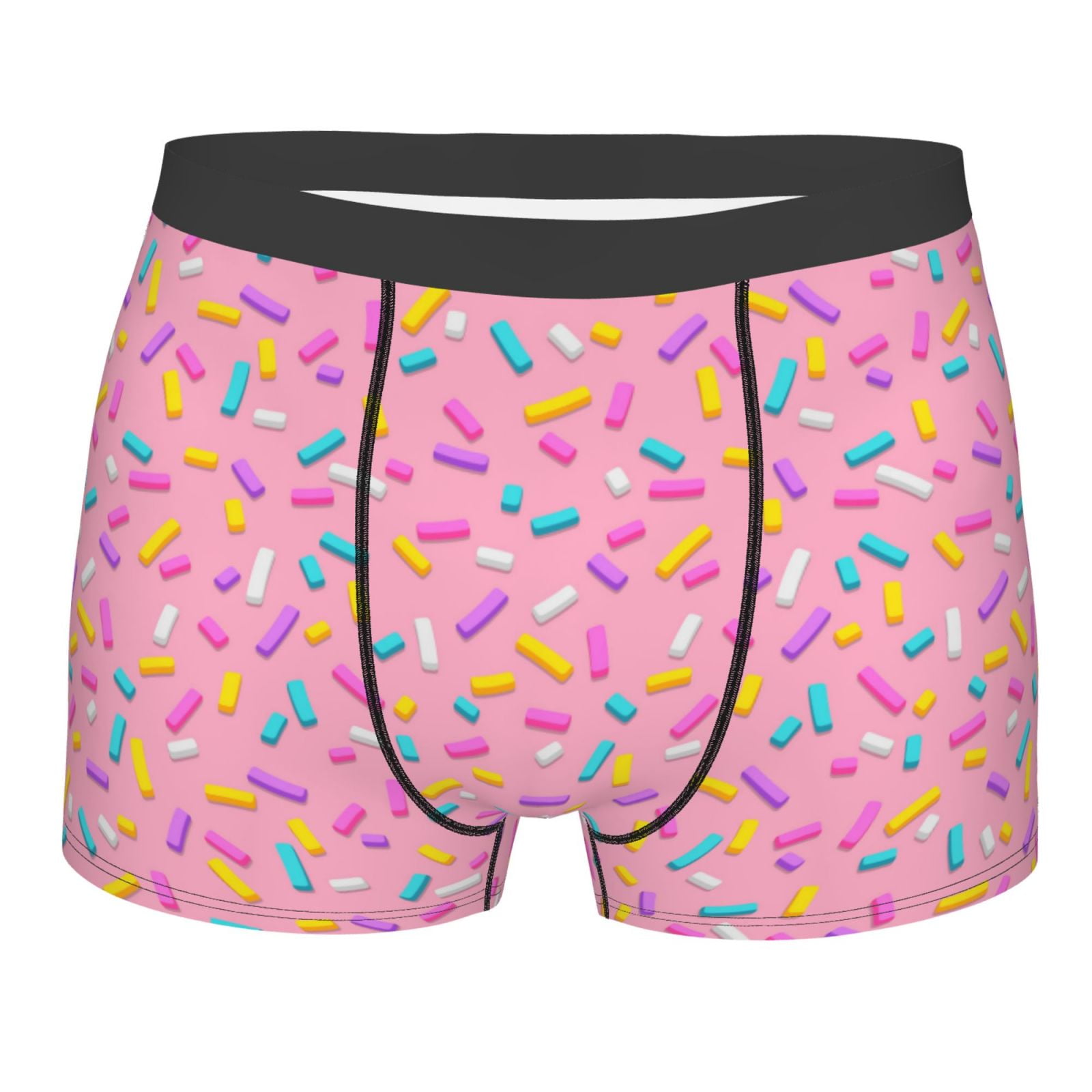 Junzan Pink Donut Mens Underwear Boxer Briefs For Men’s - Large ...