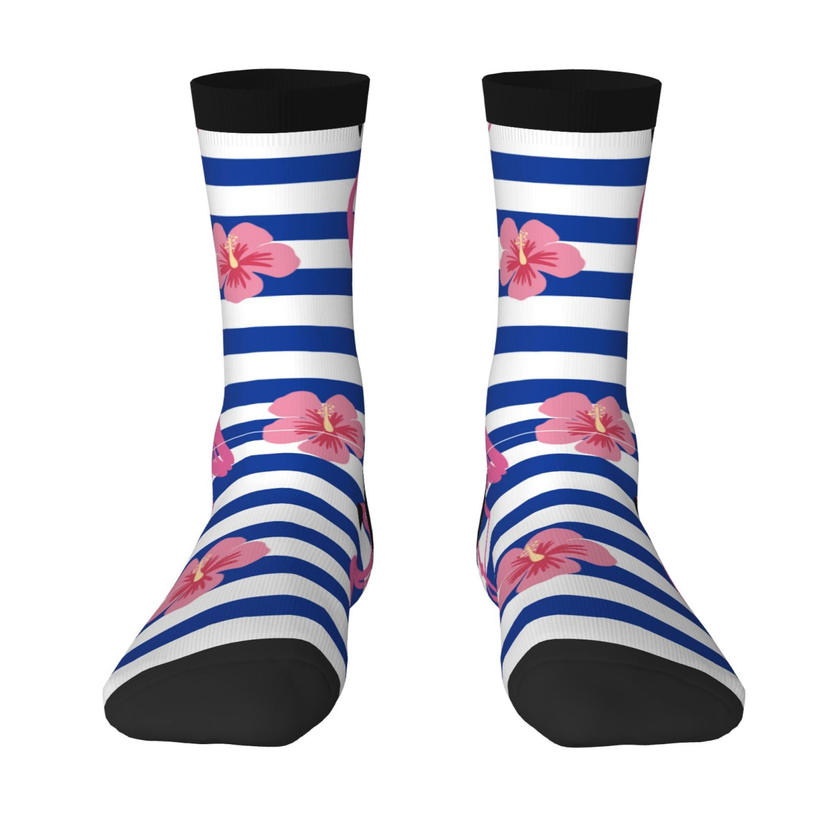Junzan Pink Flamingo Mens Funny Socks For Men Women Colorful Fun ...
