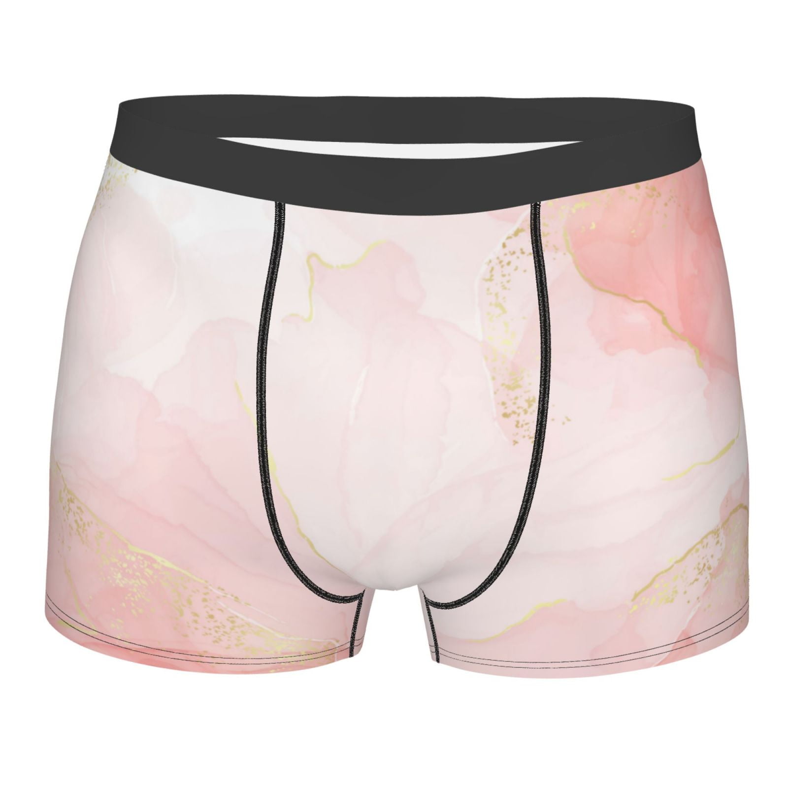 Junzan Pink Marble Mens Underwear Boxer Briefs For Men’s - Small ...