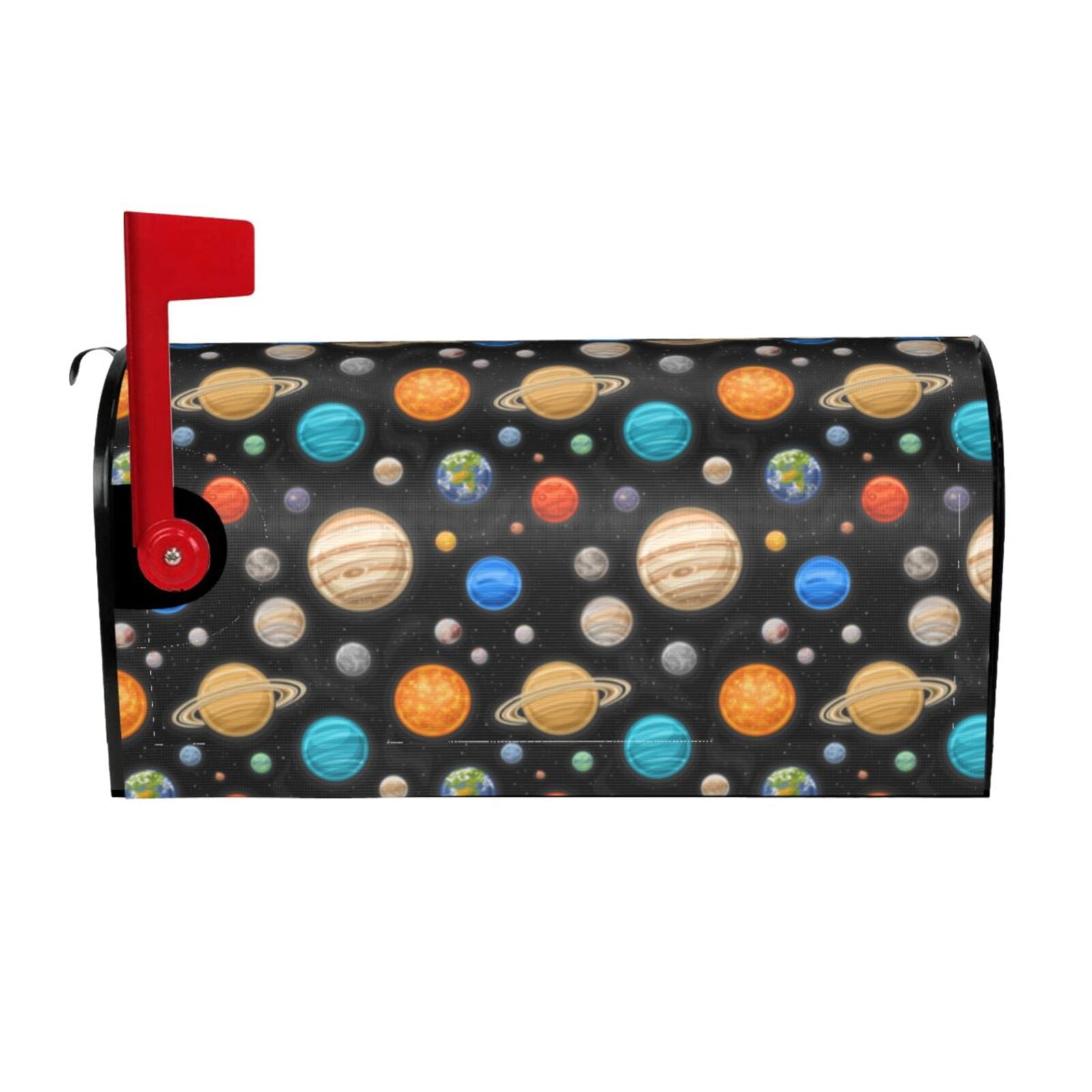 Junzan Planets In Deep Space Pattern Mailbox Covers,Magnetic Mailbox ...