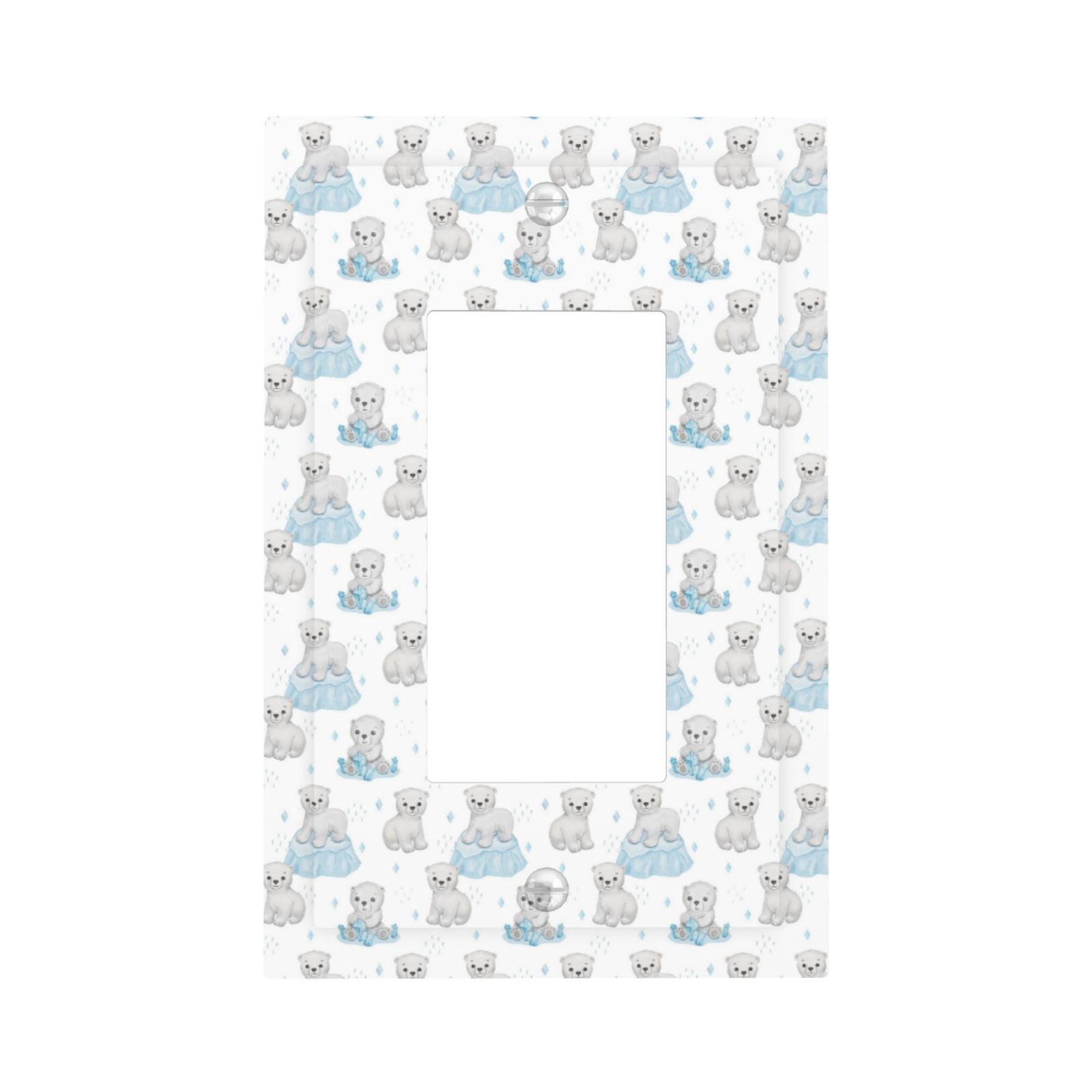 Junzan Playful Polar Bear Pals for Electrical Outlet Covers, 5" x 3 ...