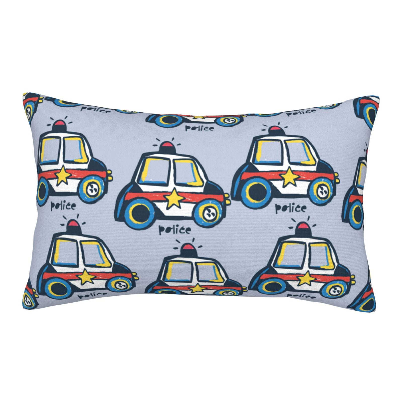Junzan Police Car Pillow Cases Standard Size, With Envelope Closure Bed ...