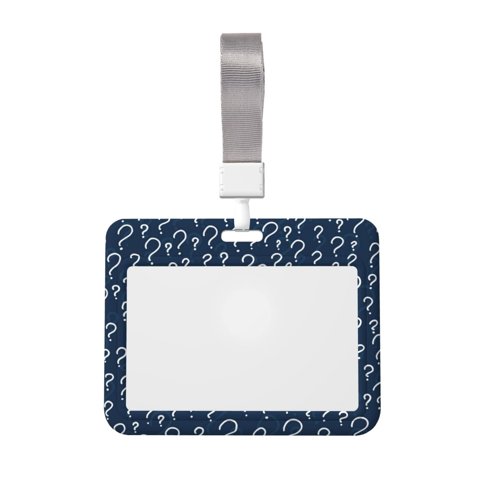 Junzan Question Marks ID Badge Holder with Windows Key Card Work Badge ...