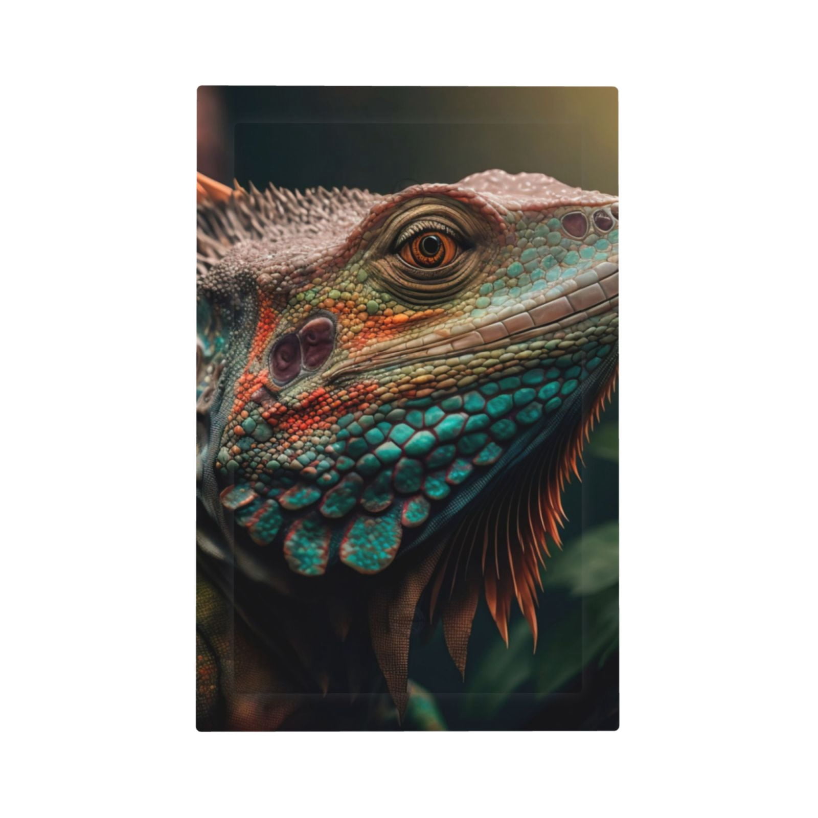 Junzan Realistic Colorful Chameleon for Electrical Outlet Covers, 5" x ...