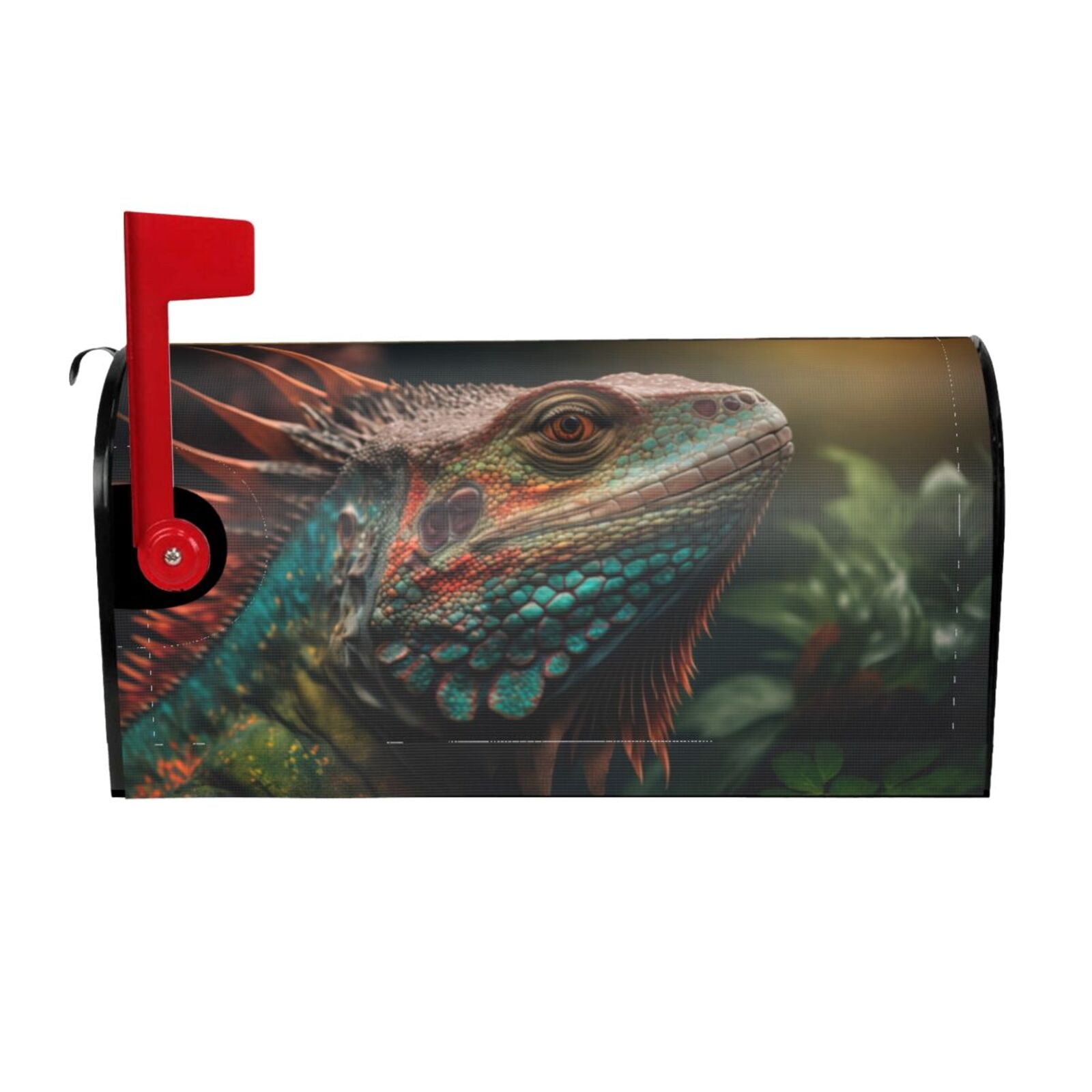 Junzan Realistic Colorful Chameleon Pattern Mailbox Covers,Magnetic ...