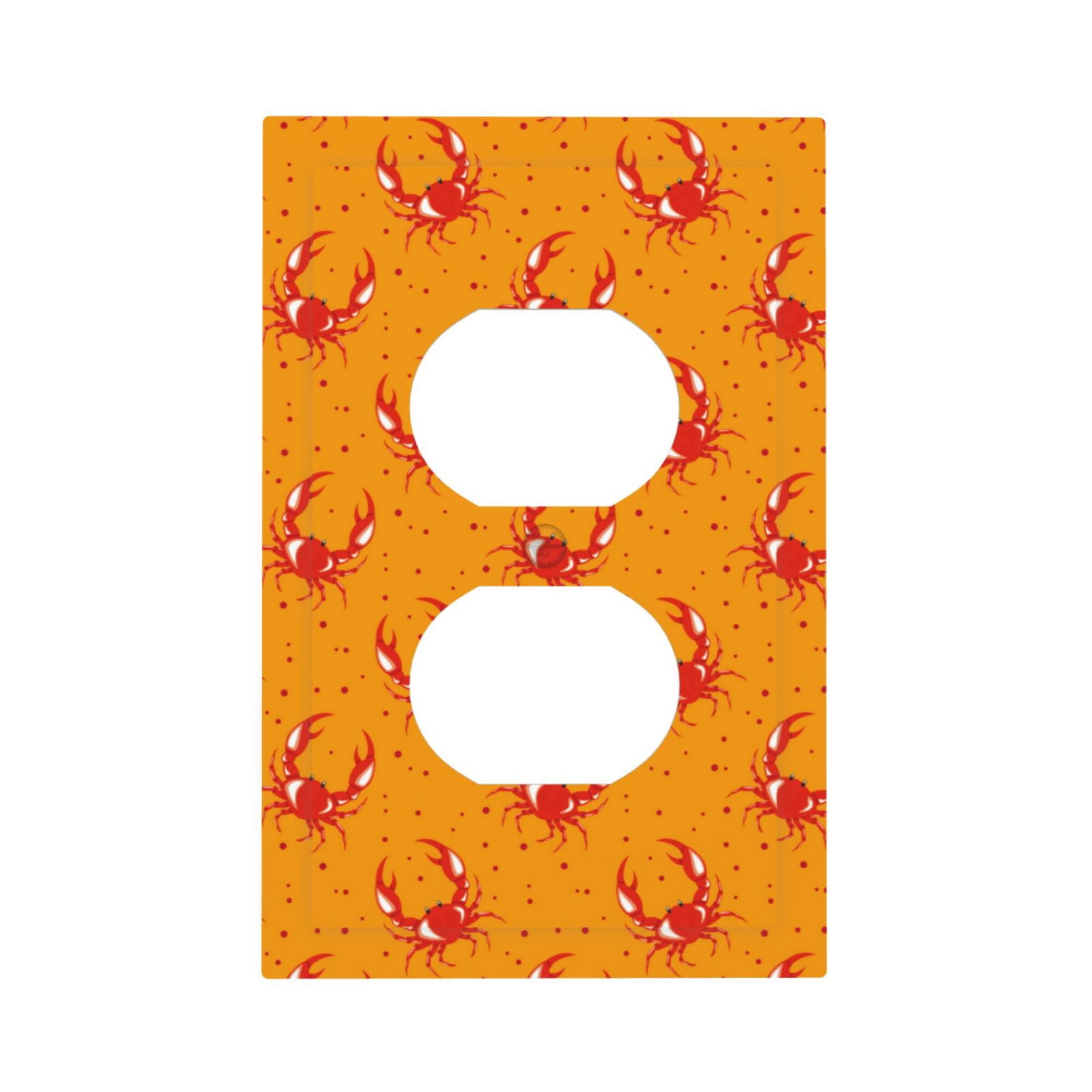 Junzan Red Crab for Electrical Outlet Covers, 5" x 3" Electric ...